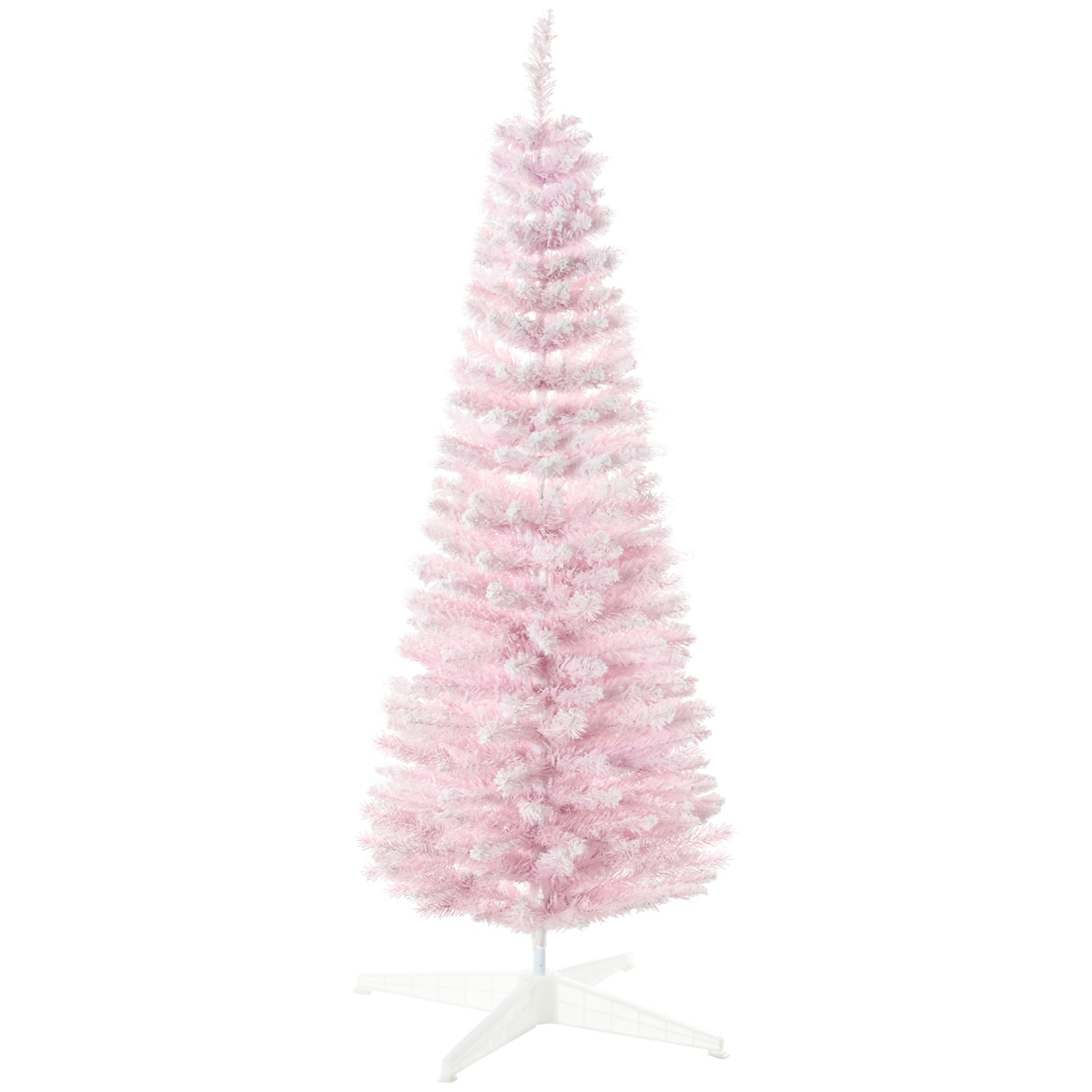 Streamdale Furniture Streamdale 5FT Pink Snow Flocked Artificial Pencil ...