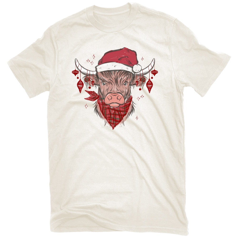 Women's White Light weight Knit Short sleeve Graphic Christmas T-shirt ...