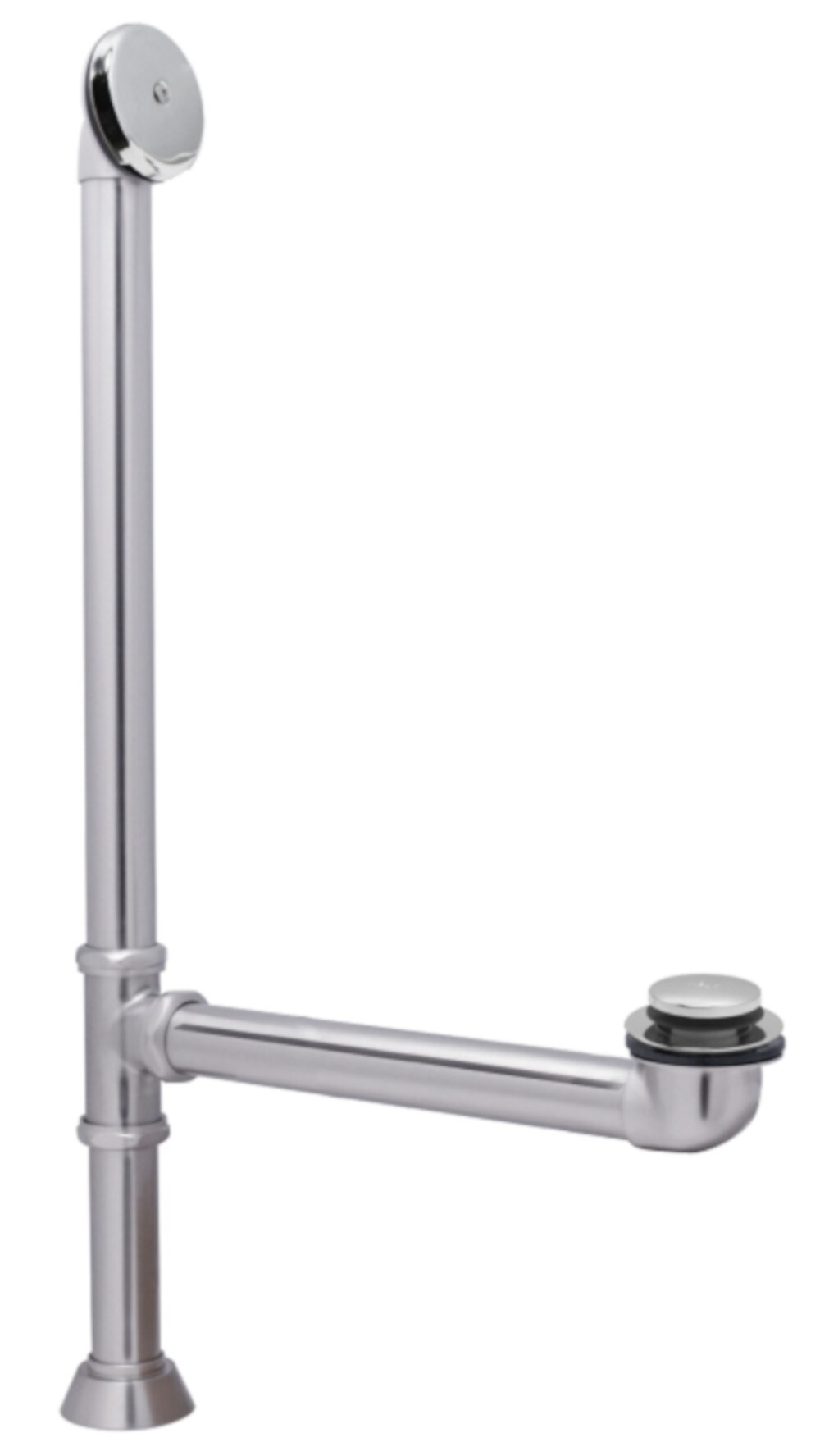 Jacuzzi 1-1/2-in Chrome ERA Chrome Foot Lock Drain with Brass Pipe ...