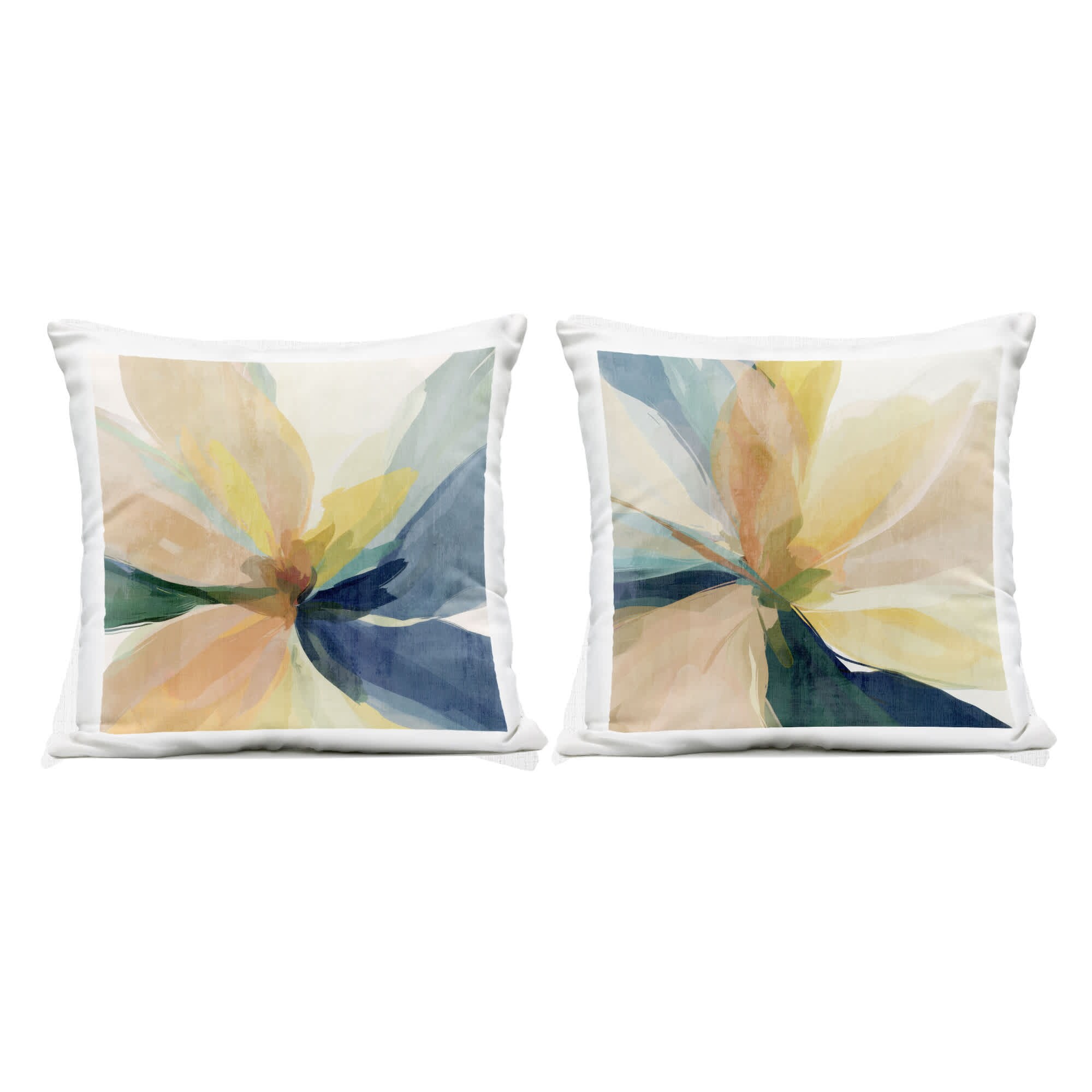 Abstract Sunshine Florals Outdoor Decorative Pillows at Lowes.com
