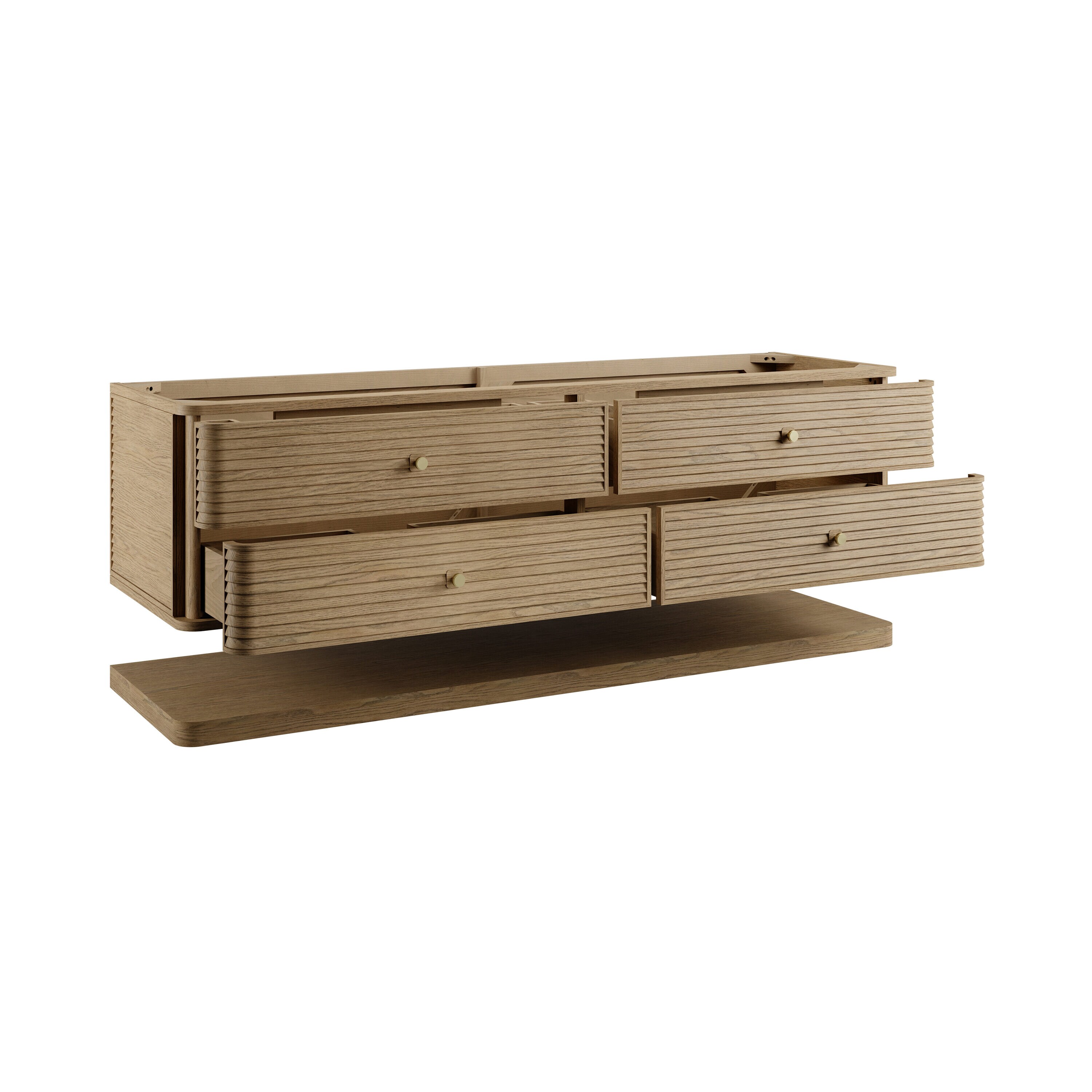 James Martin Vanities Allamari 72-in Dune Mist Undermount Double Sink ...