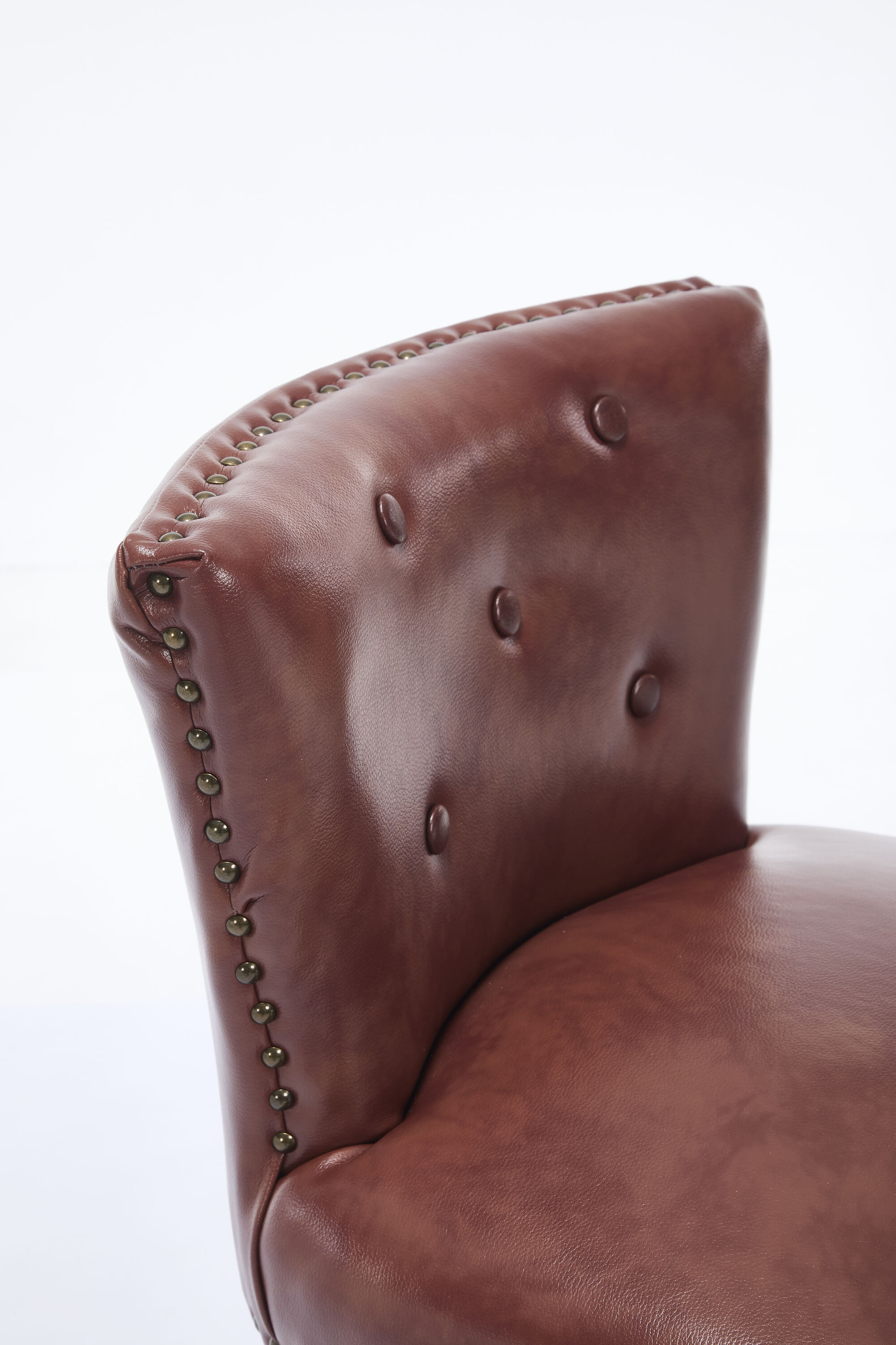 LOVMOR Cow top Leather Wooden Bar Stools 360 Degree Swivel Bar Chair ...