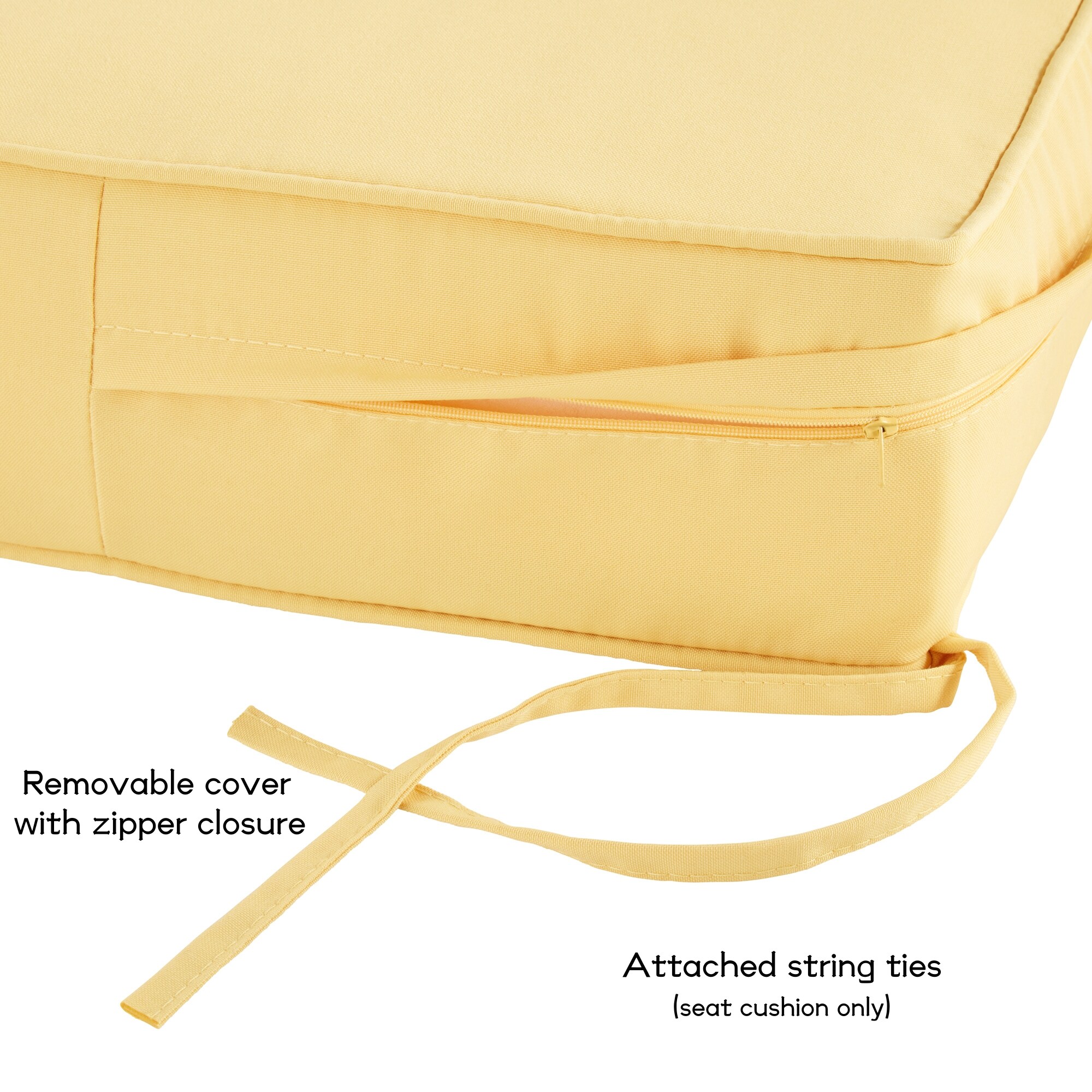 Greendale Home Fashions 24-in x 24-in 2 -Piece Sunbeam Deep seat patio ...