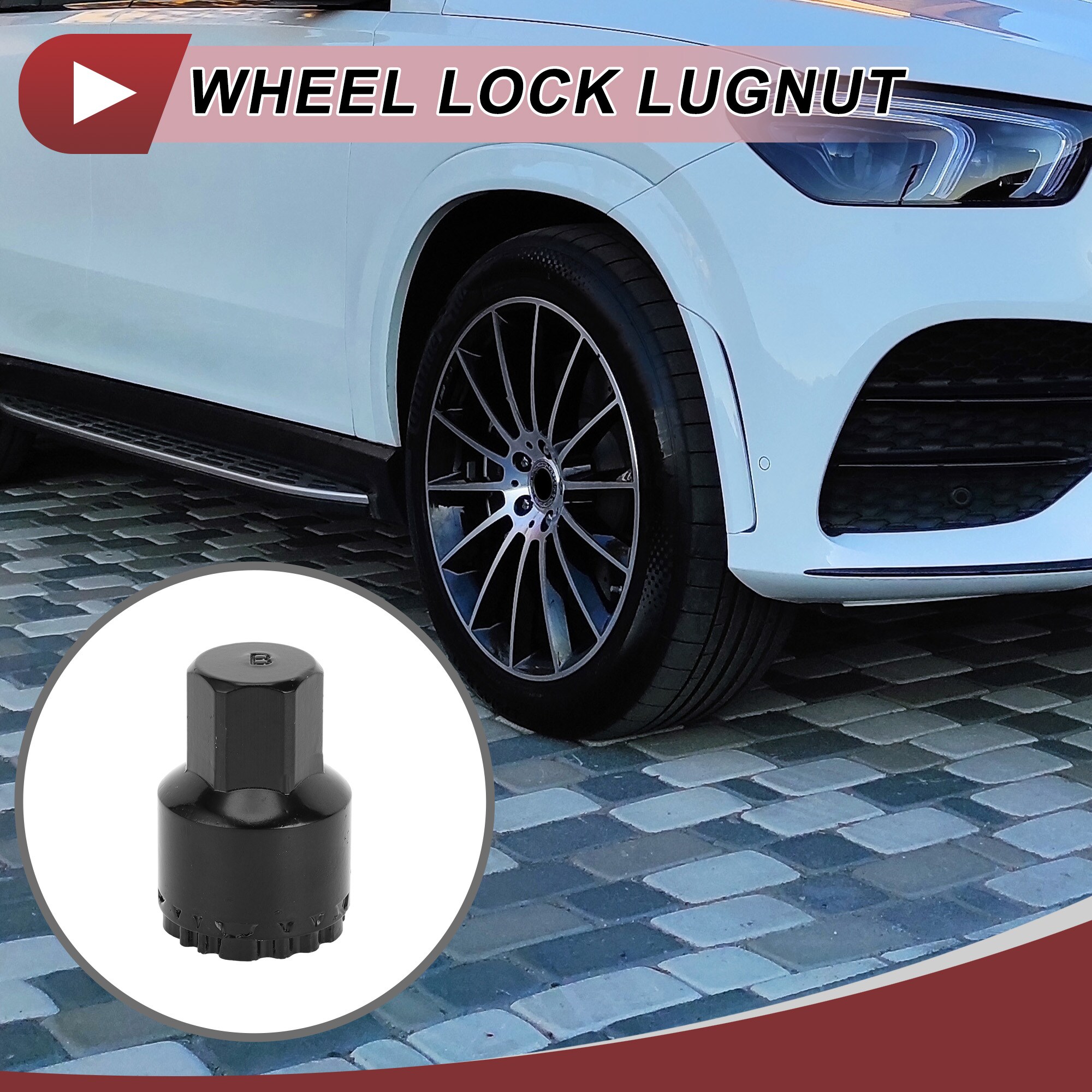 Unique Bargains Wheel Lock Lugnut for Mercedes Benz GLE450 GLS350 Type ...