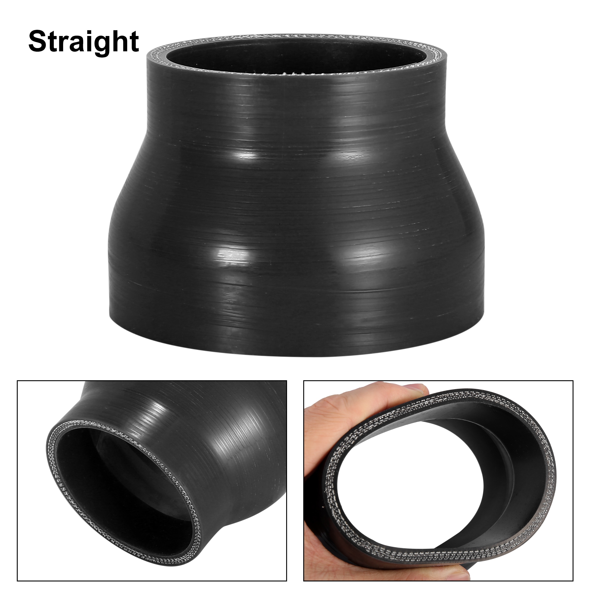 Unique Bargains 76-102mm 3 Inch -4 Inch ID Straight Silicone Reducer ...