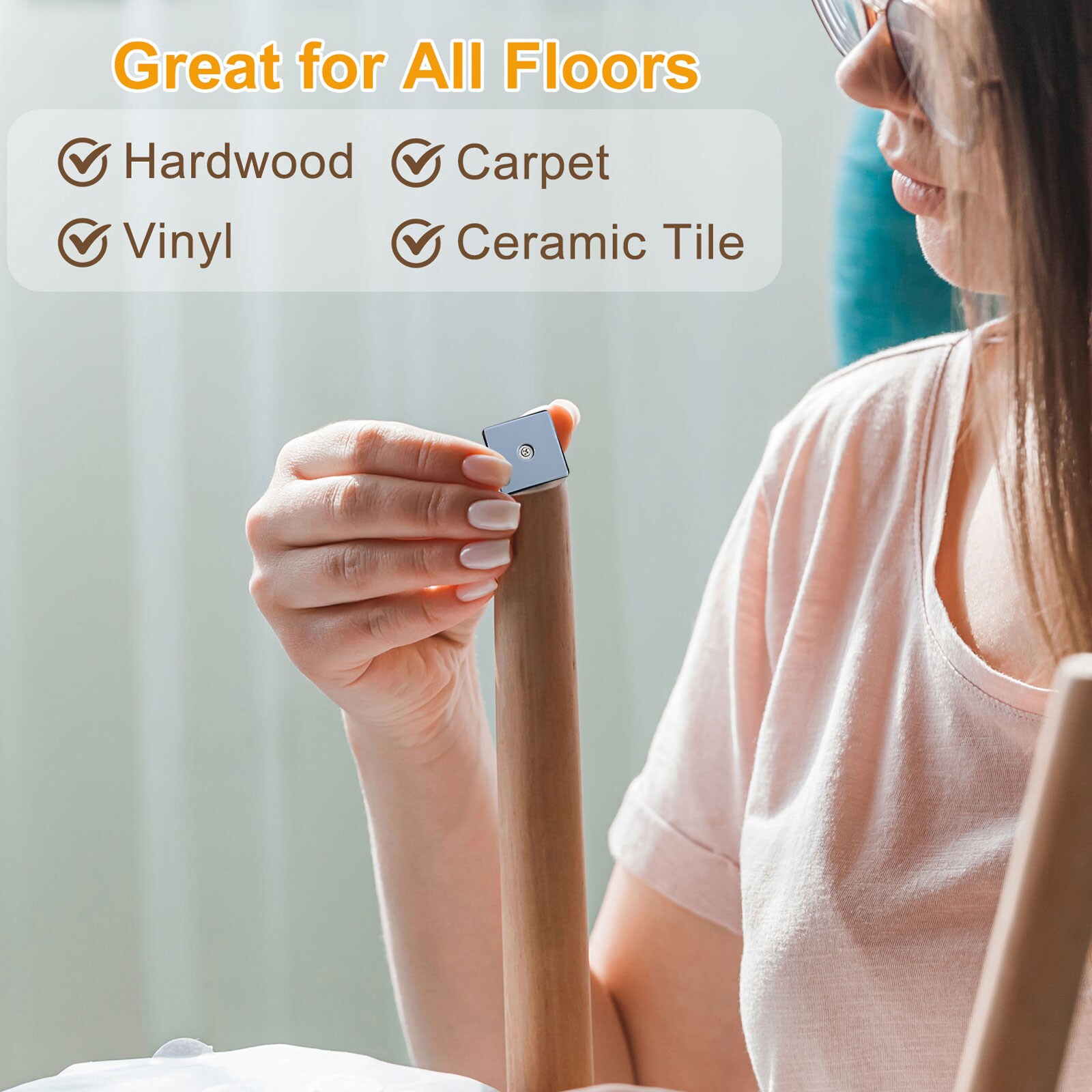 Unique Bargains 4pcs Furniture Slider Pads 2x2inch(50x50mm) PTFE Square ...