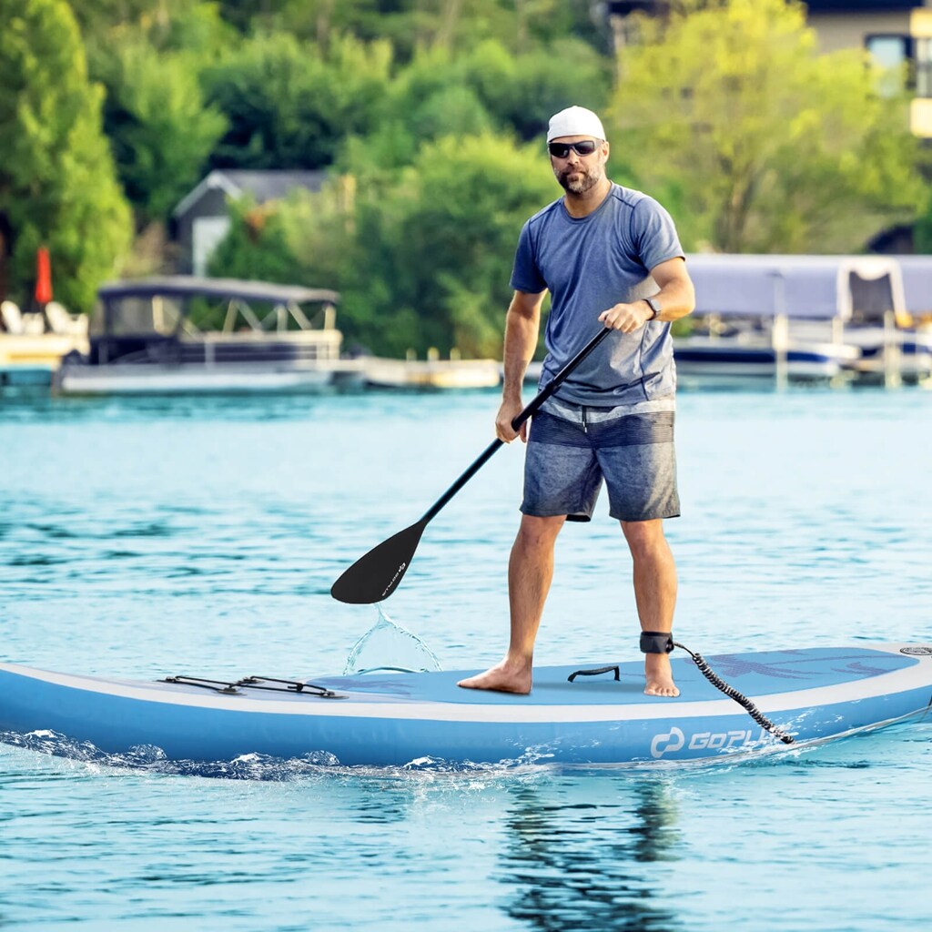 Costway Goplus 10 inches Inflatable SUP Board Portable Paddle Board ...