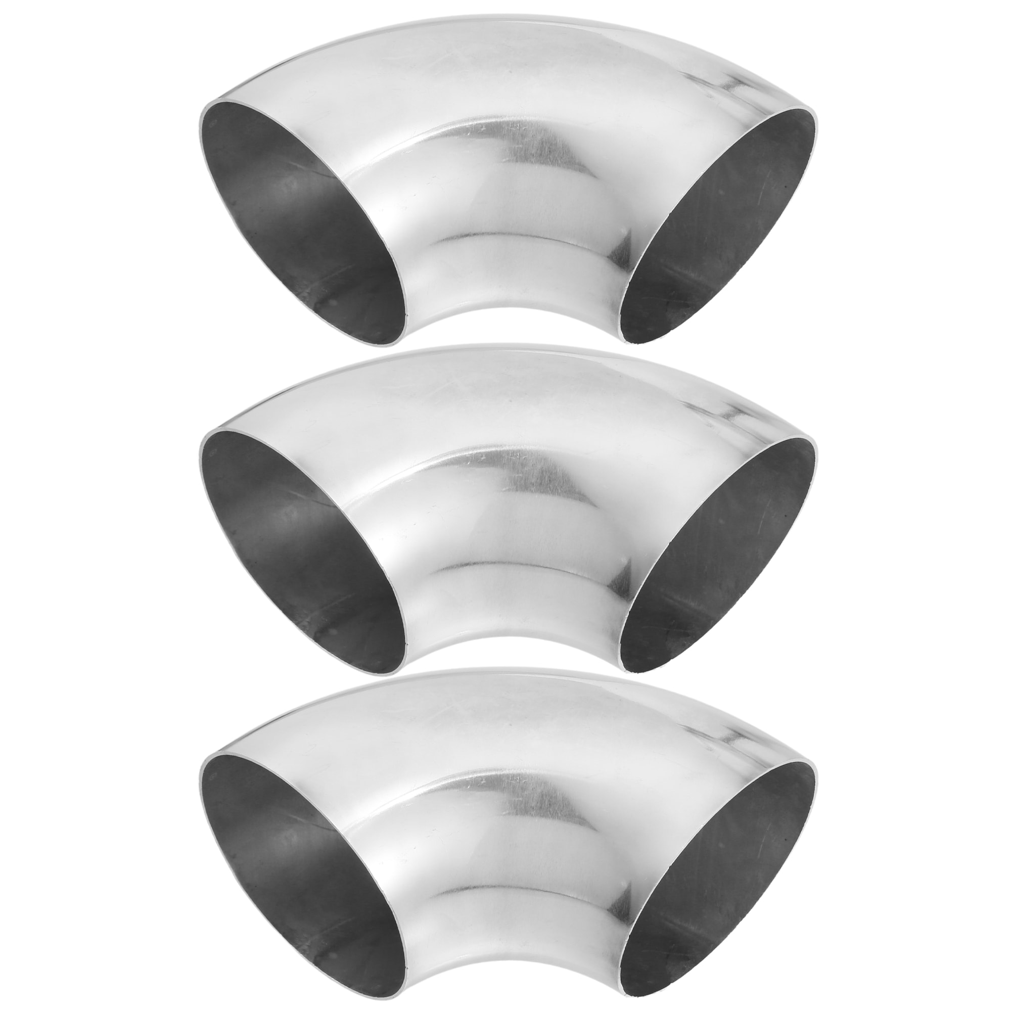Unique Bargains 3pcs OD 3 Inch 90 Degree Mandrel Bend Elbow SS304 ...