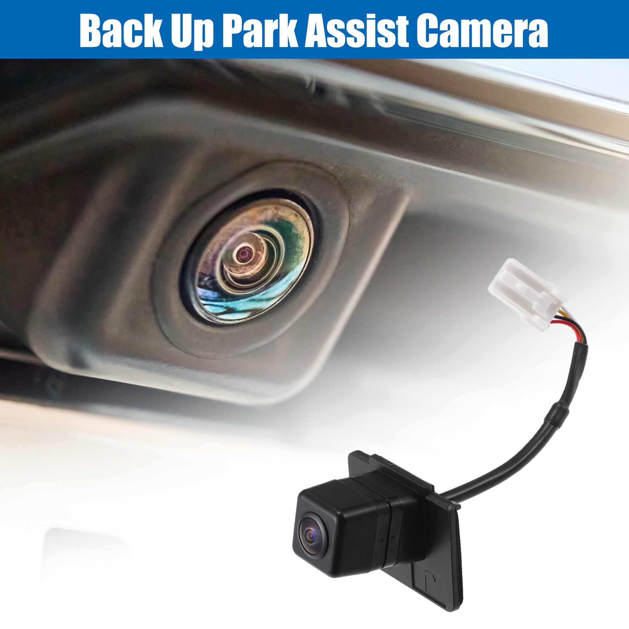 Unique Bargains Car Rear View Back Up Camera Wide Angle Park Assist ...
