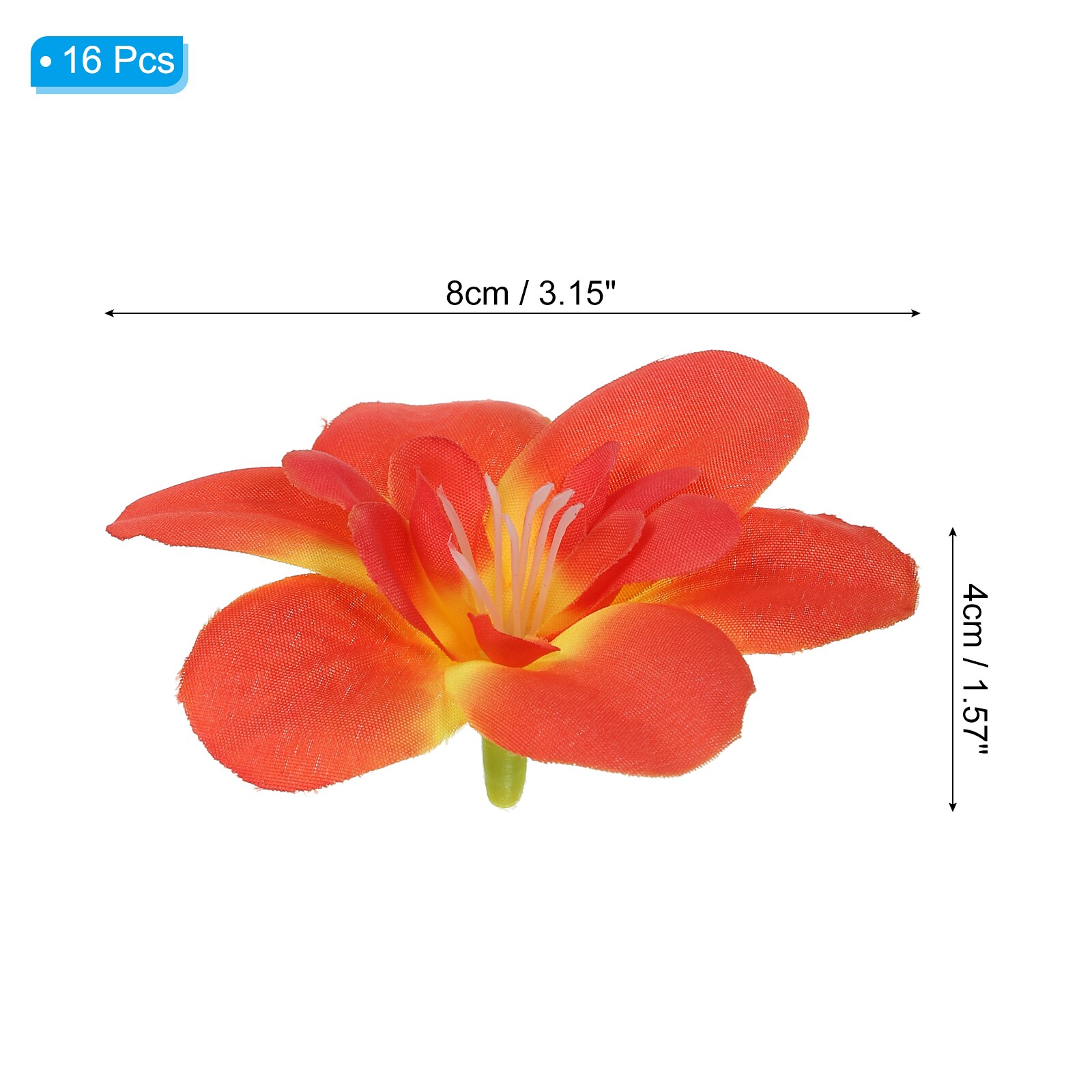 PATIKIL Artificial Orchid Petals 16Pcs Faux Orchid Flower Head Fake ...