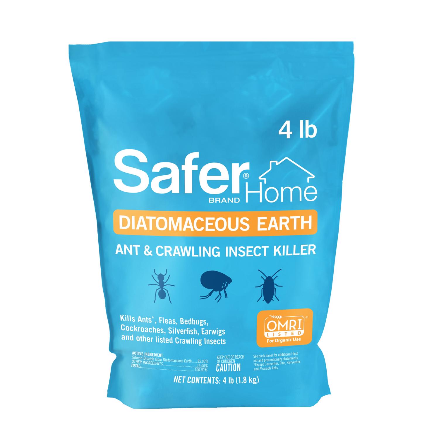 Safer Brand Diatomaceous Earth Dust 4 lb Pack of 4 in the Insect ...