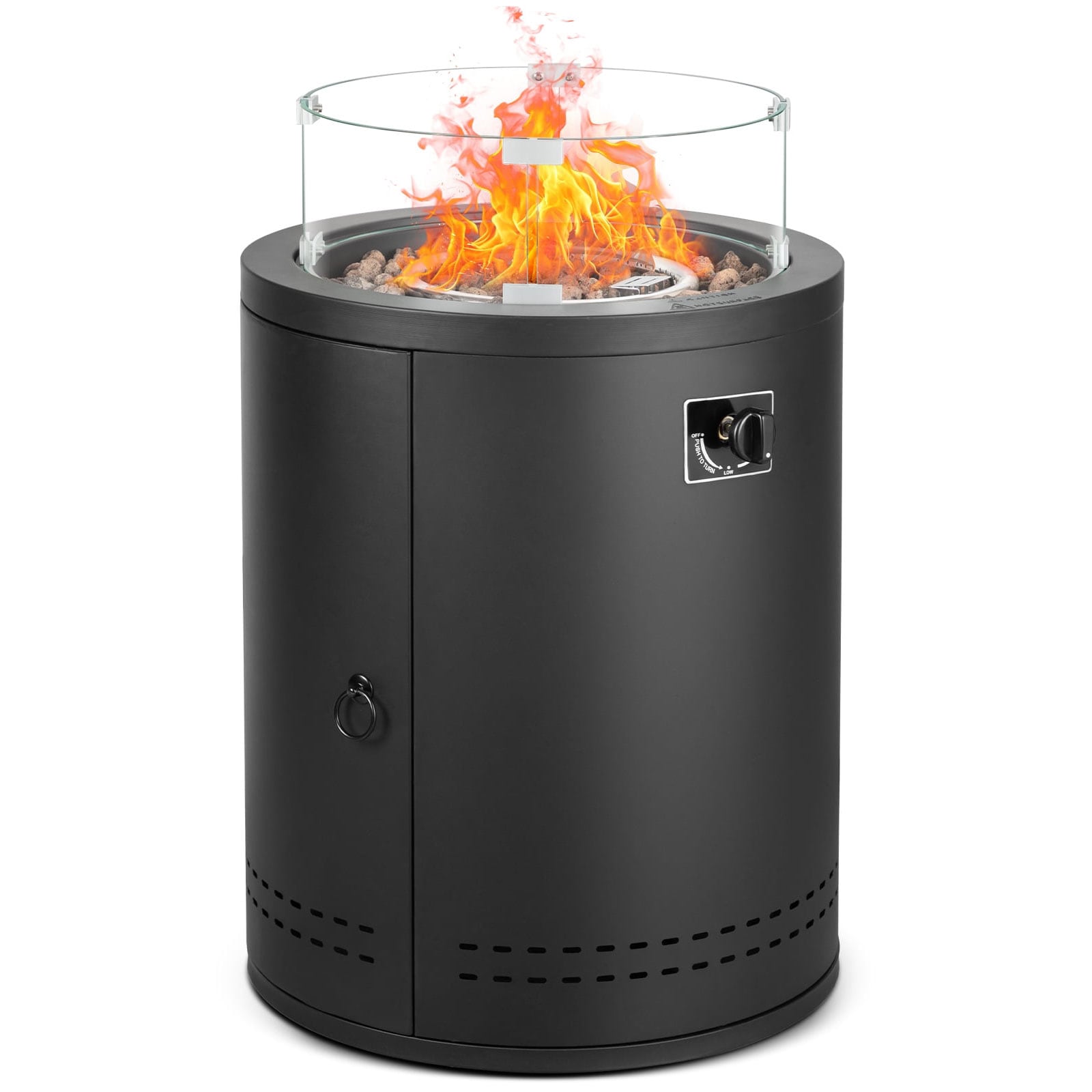 Bond Bond Signature 36.6 in W 50000 BTU Brown Composite Propane Gas Fire Pit Table in the Gas Fire Pits department at Lowes