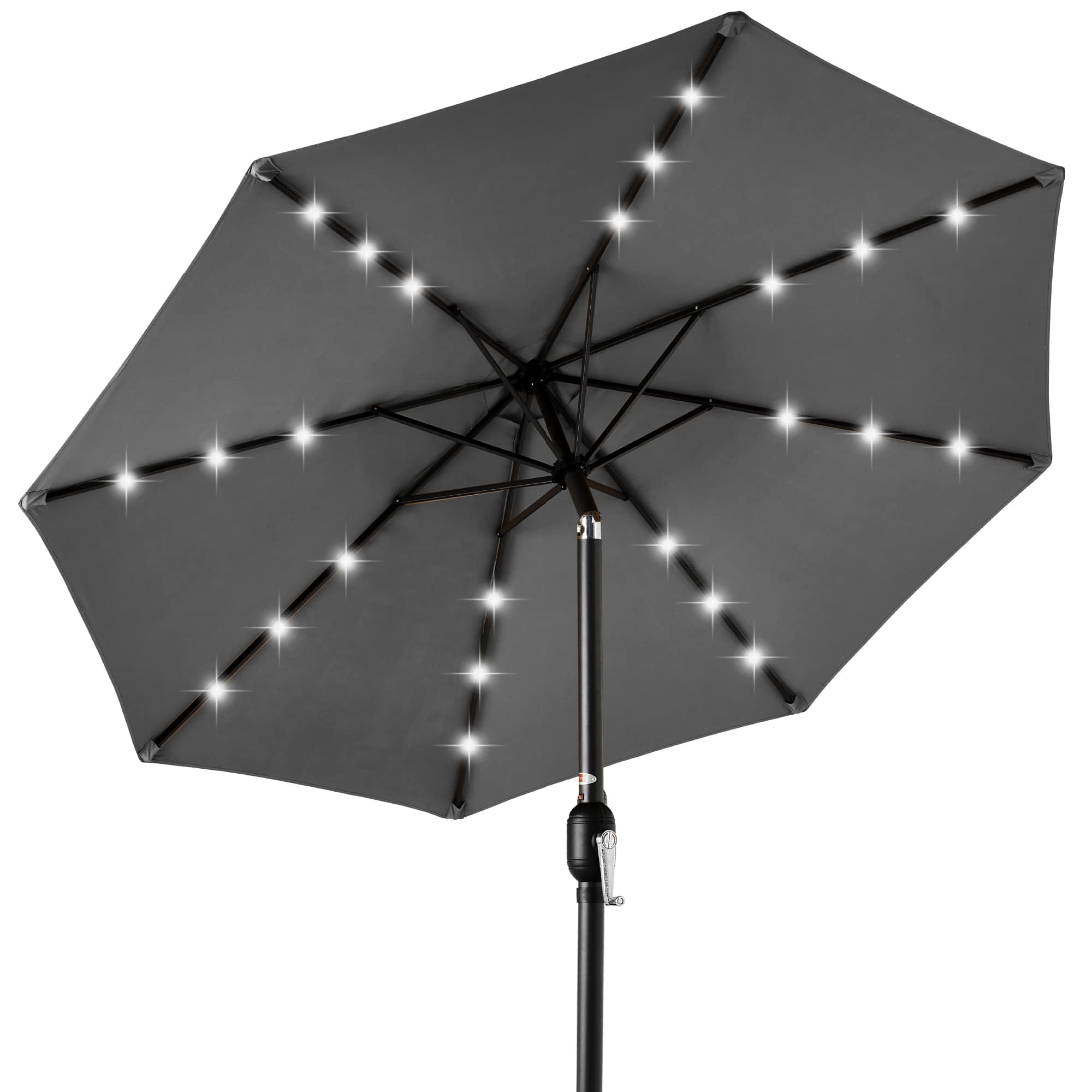 Best Choice Products 10ft Solar LED Lighted Patio Umbrella w/ Tilt ...