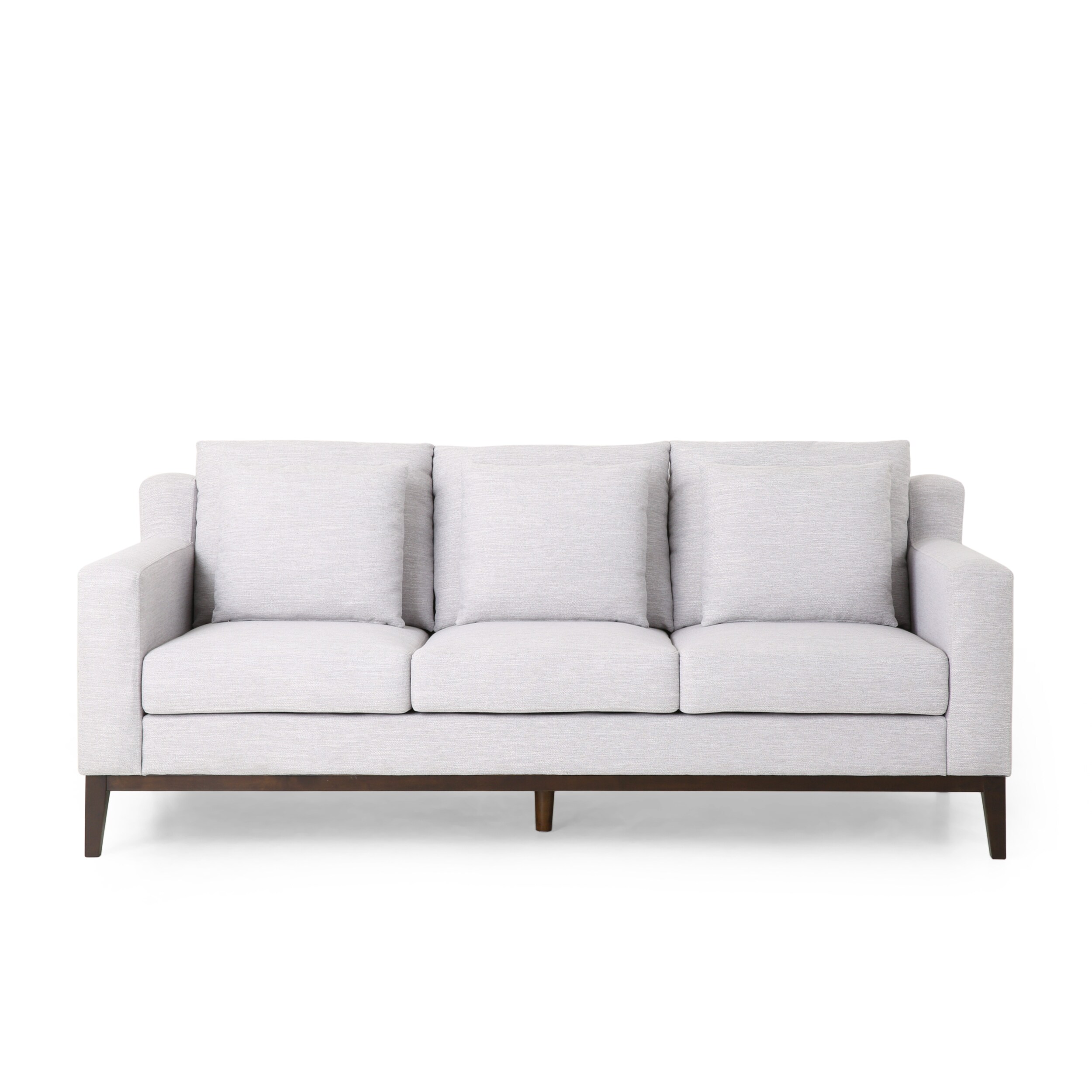 Christopher Knight Home Elliston Fabric Contemporary 3 Seater Sofa with ...