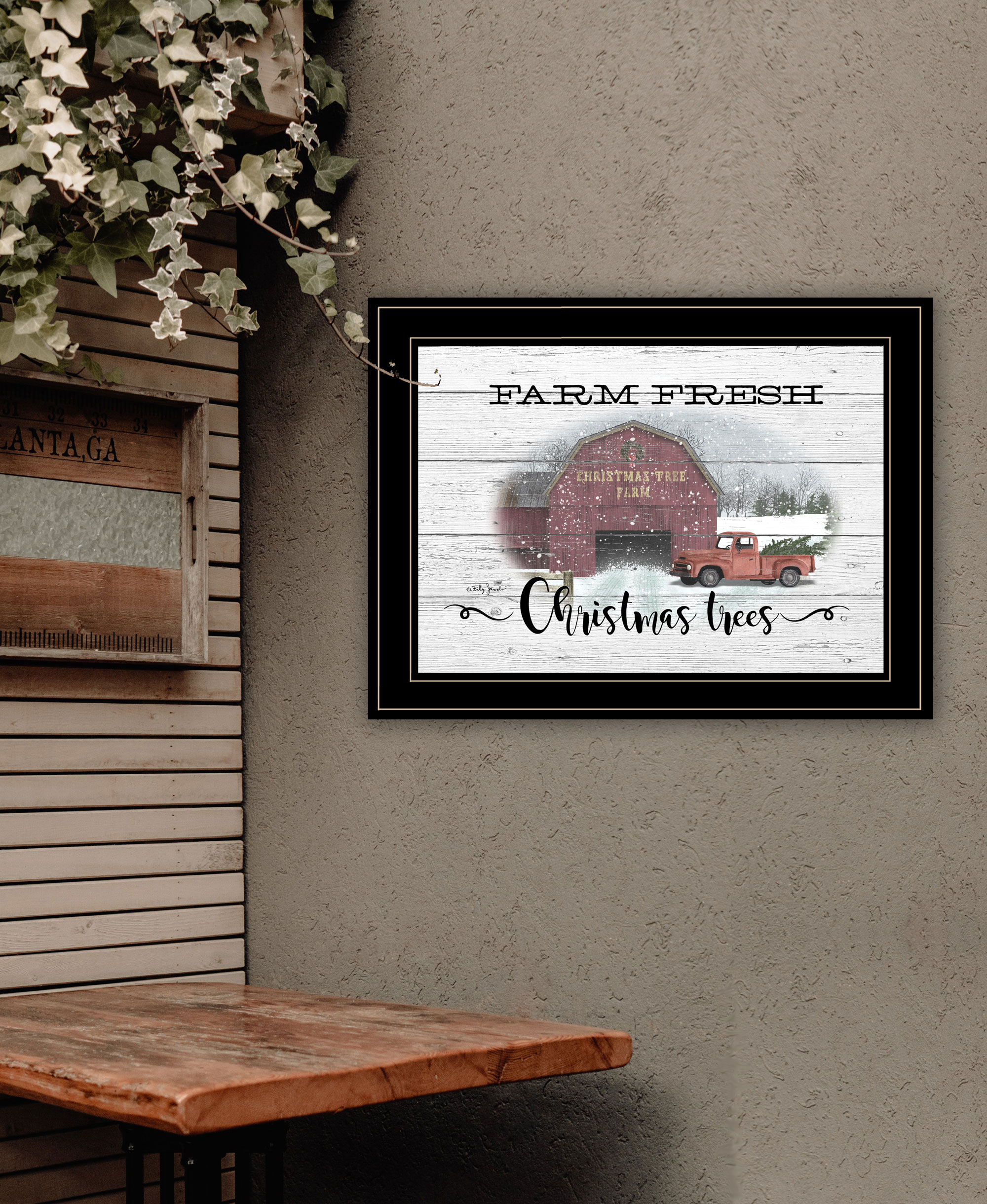 LOVMOR Farm Fresh Christmas Trees Billy Jacobs Ready to Hang Framed ...