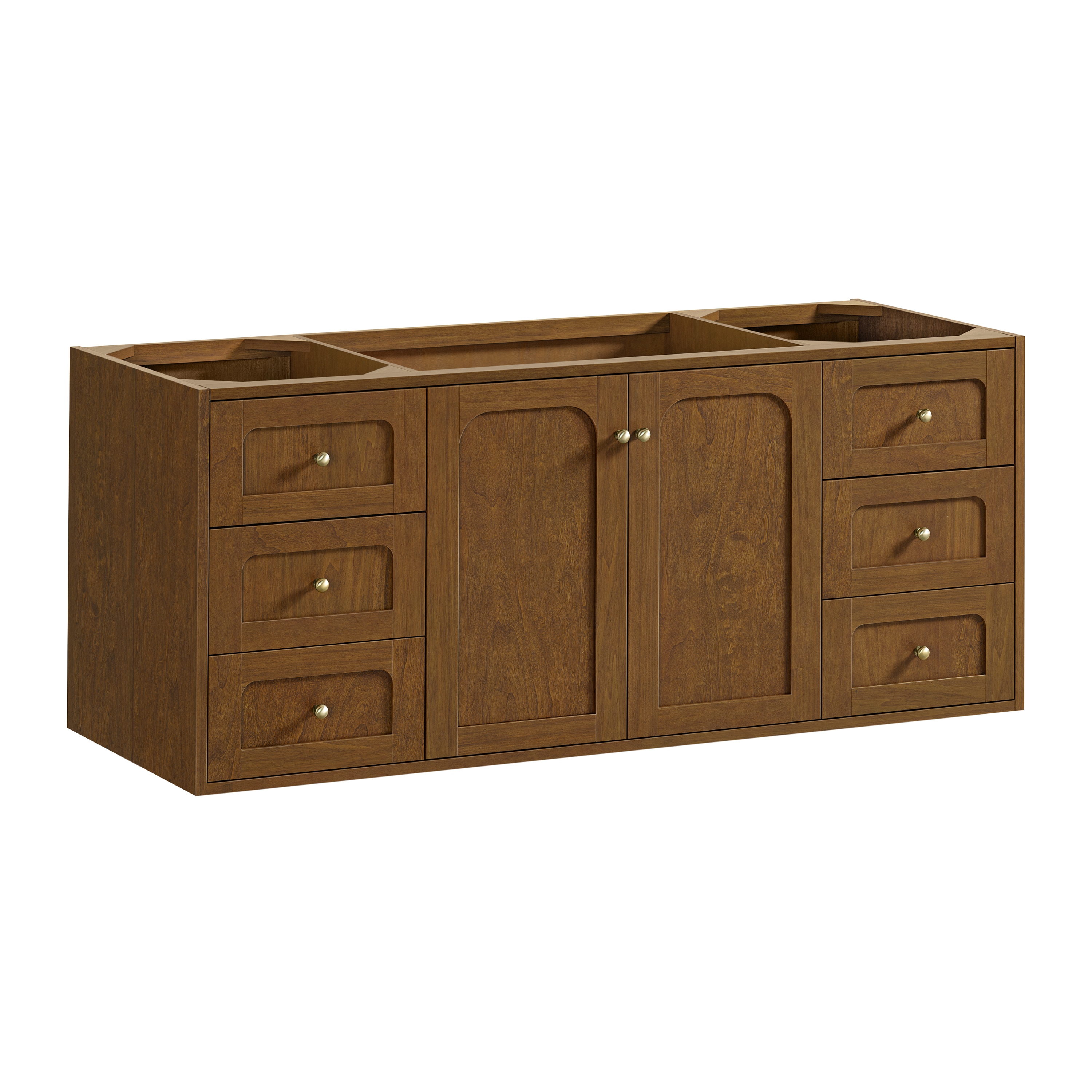 James Martin Vanities Laurent 60-in Honey Oak Undermount Single Sink ...
