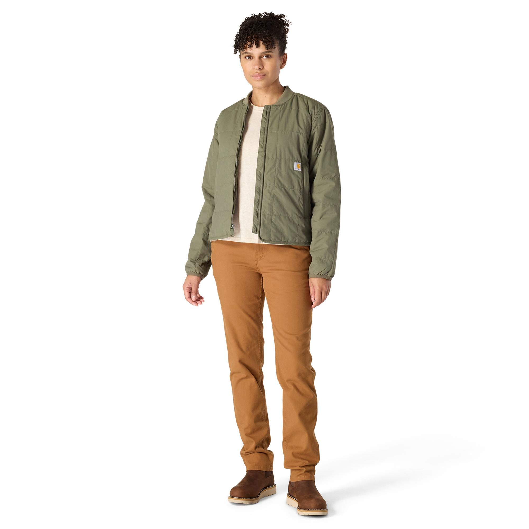 Carhartt Women's Dusty Olive Canvas Insulated Insulated jacket ( L ) in ...