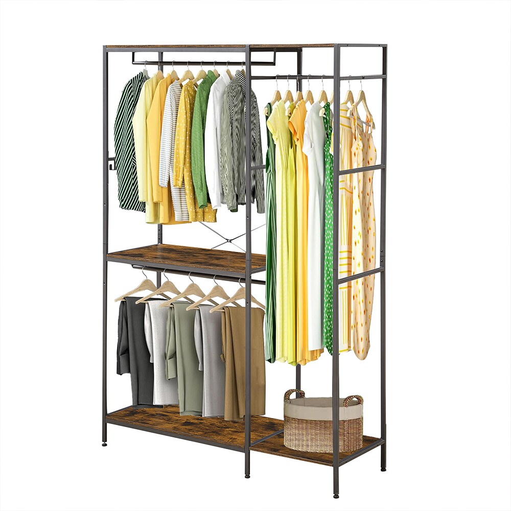 Sunrinx Brown Wood Clothing Rack MG61-1-SN at Lowes.com
