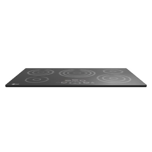 LG 36-in 5 Burners Smooth Surface (Radiant) Black Electric Cooktop ...