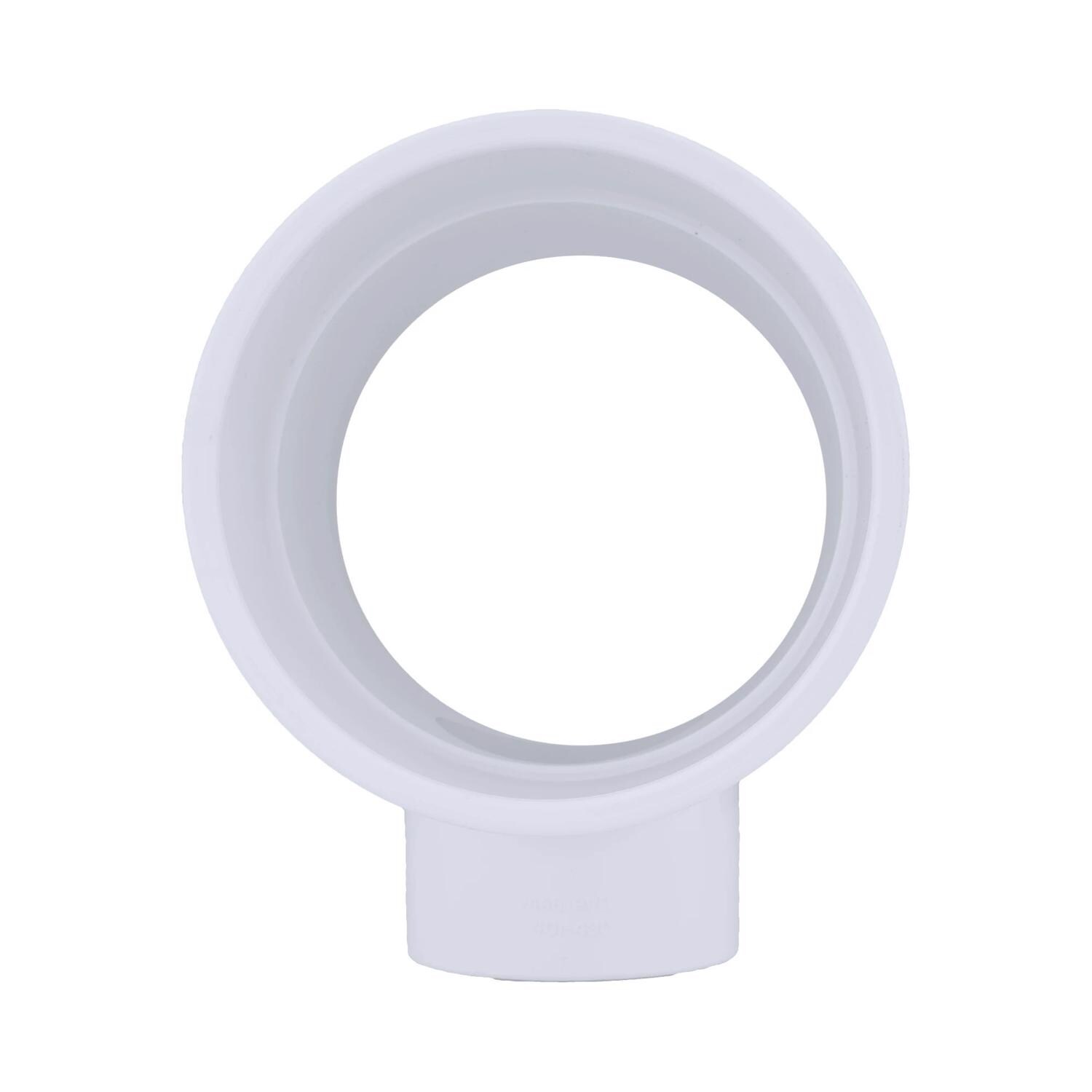 Charlotte Pipe Schedule 40 4 in. Slip X 4 in. D Slip PVC Reducing Tee 1 ...