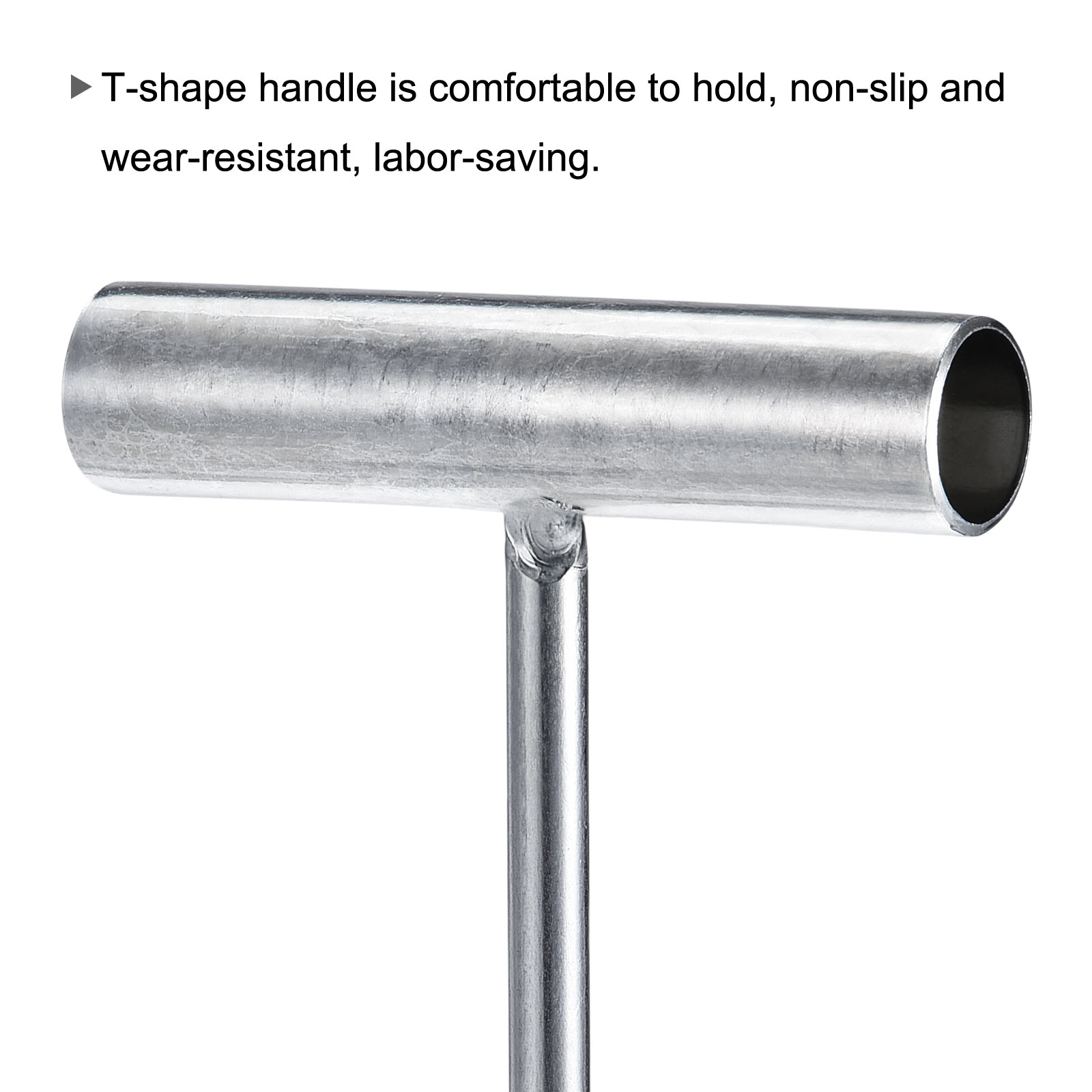 Unique Bargains 23 inch T-Handle Meat Boning Hook Galvanized T Hooks ...