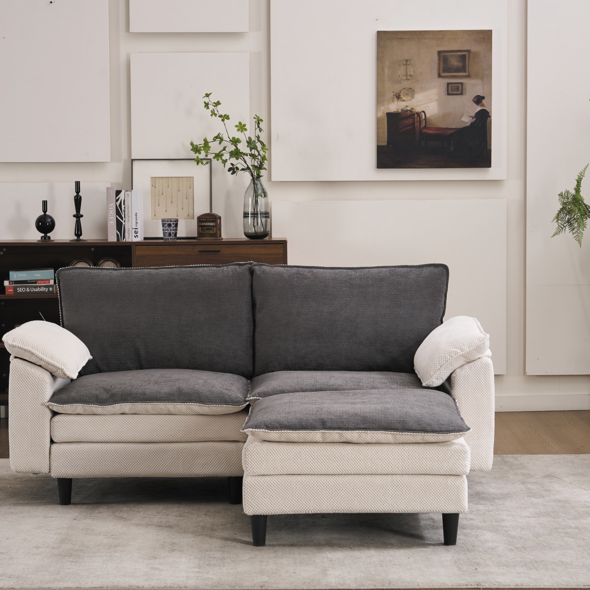 Streamdale Furniture Streamdale 70.87'' Two-Tone L-Shaped Modular ...