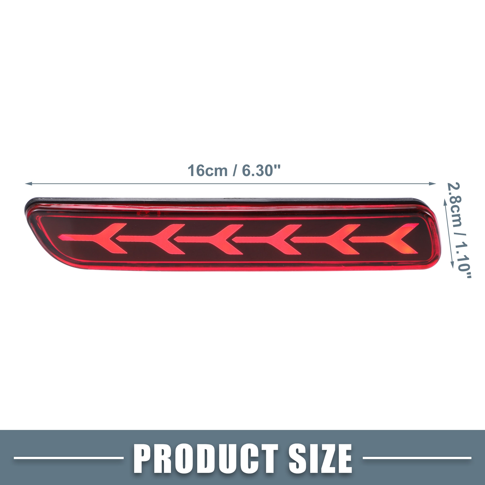 Unique Bargains 1 Pair LED Rear Bumper Reflector Fog Brake Tail Light ...