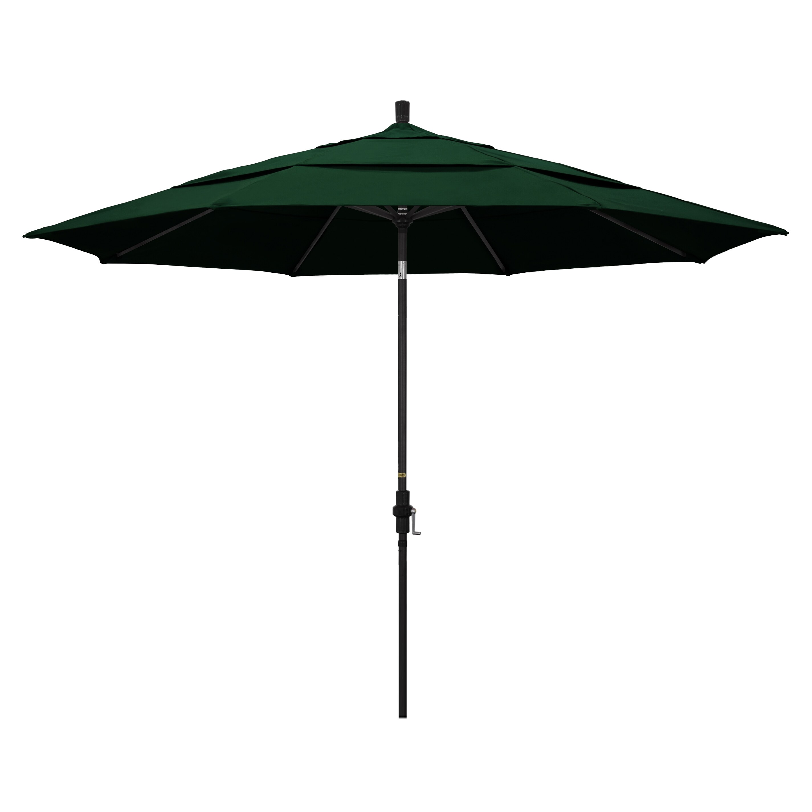 California Umbrella 11-ft Aluminum Gray Market Patio Umbrella ...