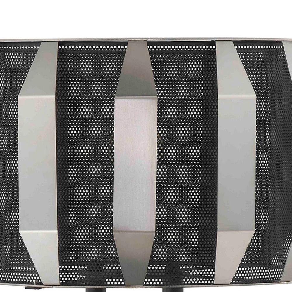 Benzara Table Lamps 20.5-in Black, Gray On/Off switch Table Lamp with ...