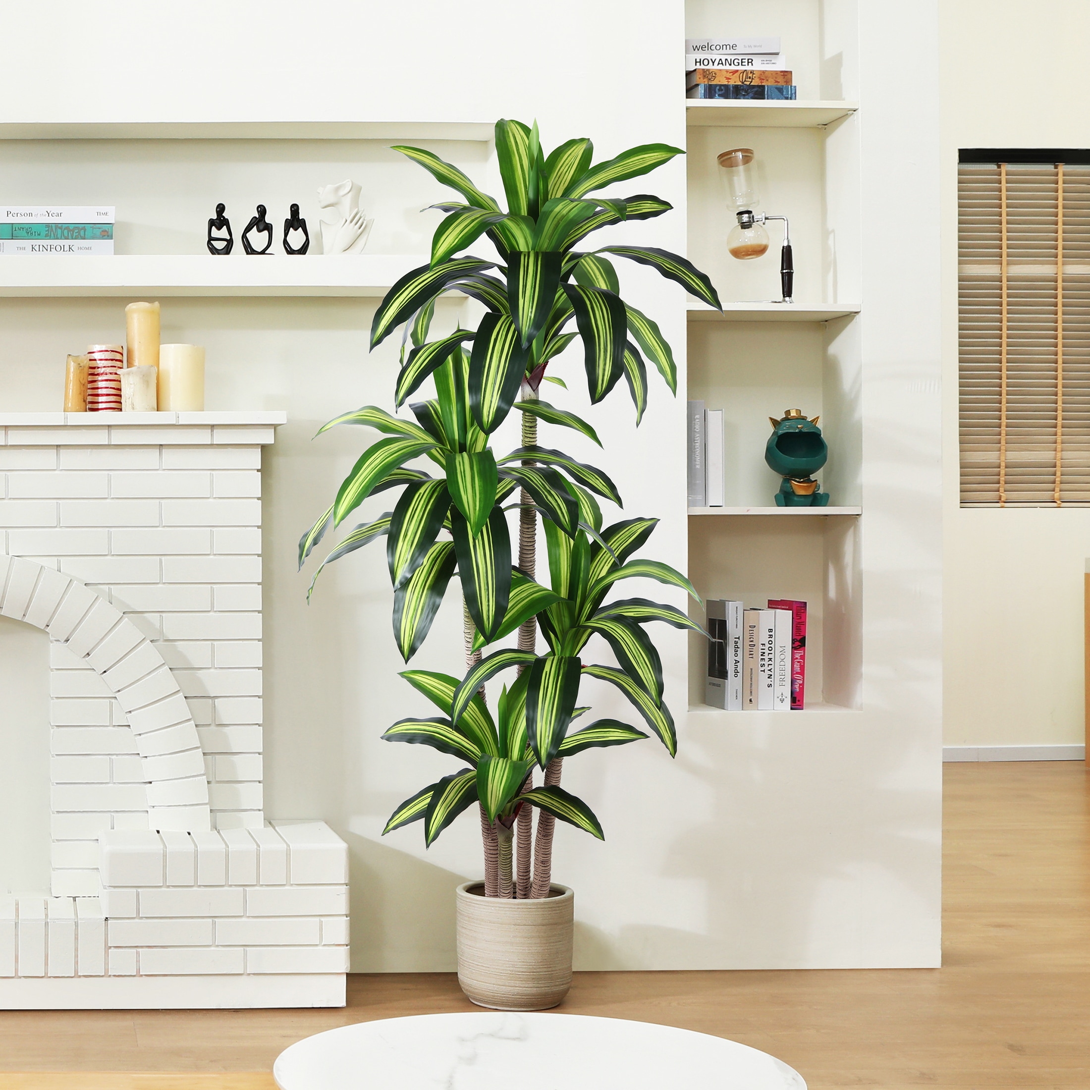 DR.Planzen 72-in Green Indoor Floor Dracaena Artificial Tree in the ...
