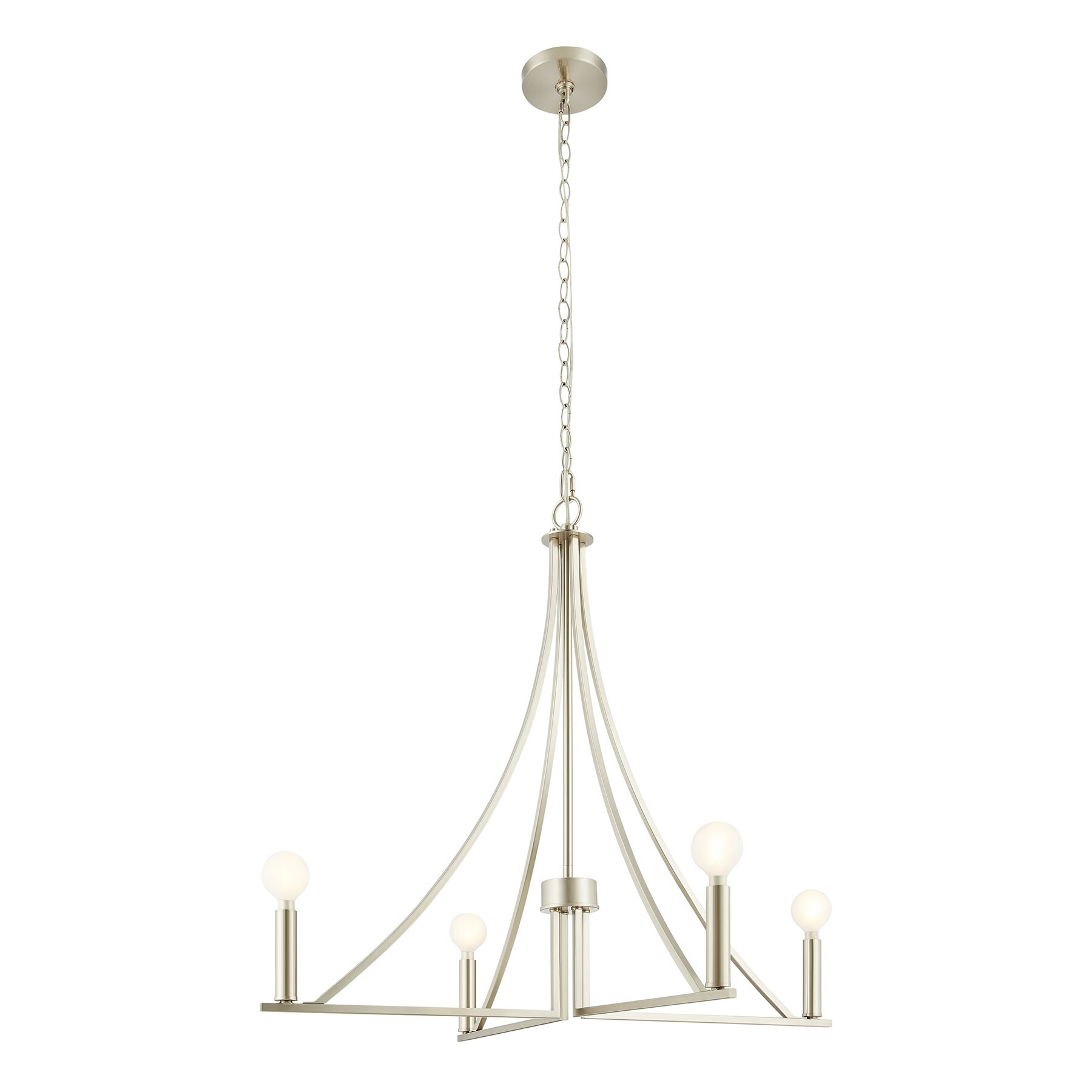 Meridian Lite Trends Meridian 4-Light Brushed Nickel Modern ...