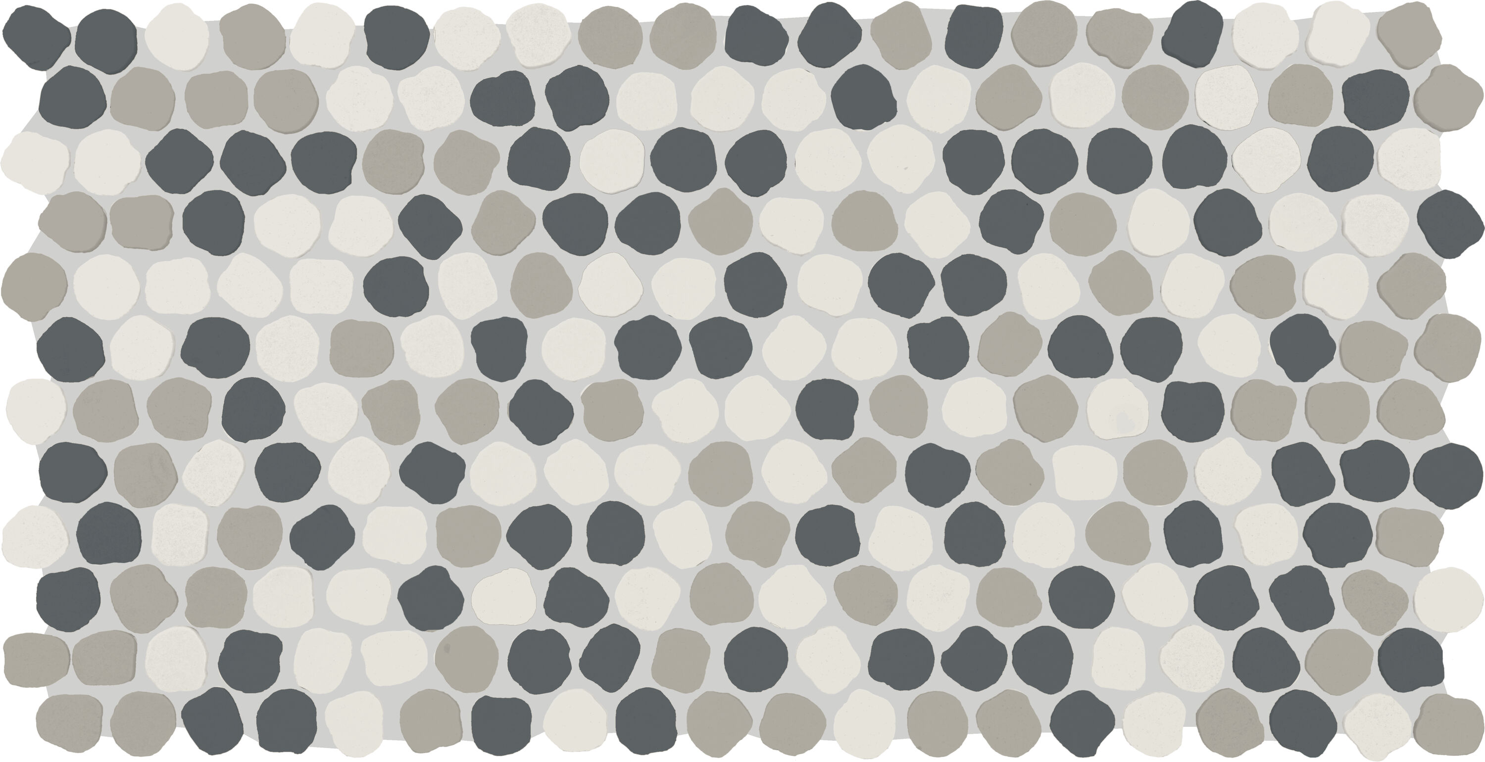 Daltile Keystones White Rock Blend 12-in x 22-in Matte Porcelain Pebble ...
