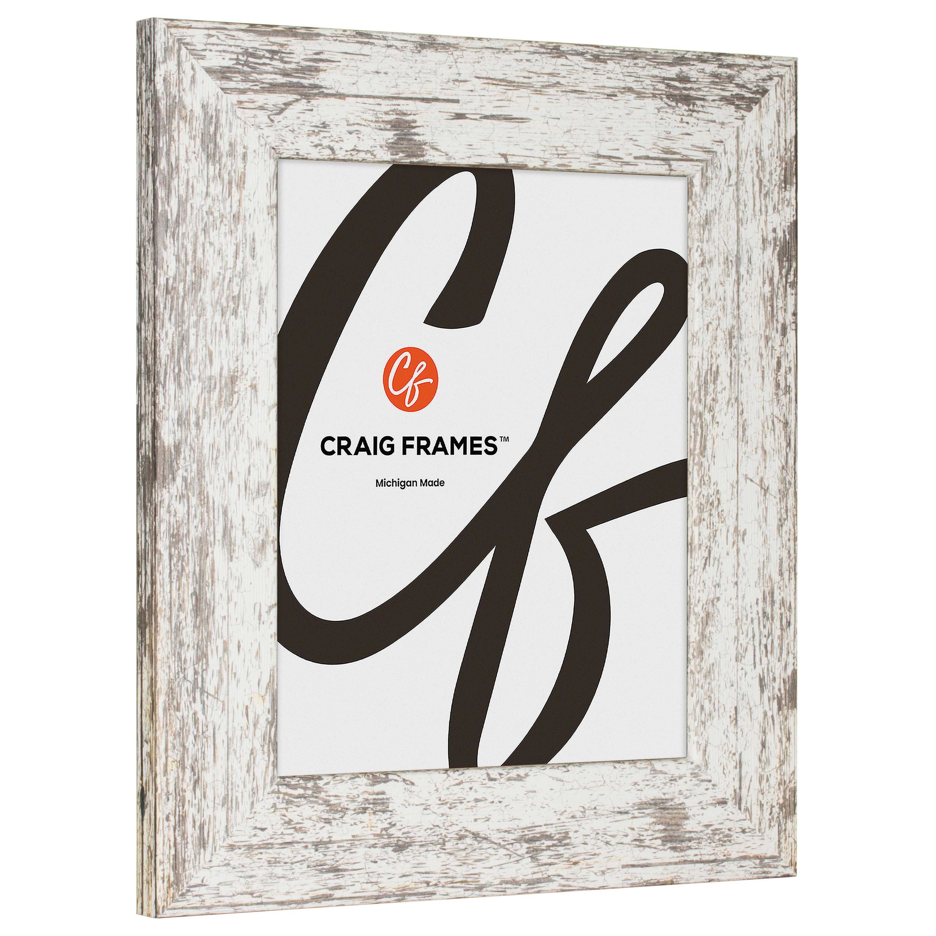 Craig Frames 22x32 Picture Frame White Barnwood American Barn Style 74 ...