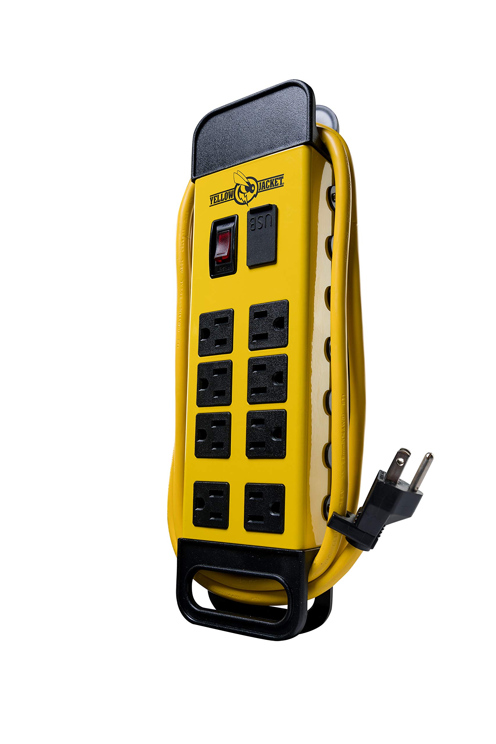 Yellow Jacket Southwire Power Block - 8 Outlet Heavy Duty Metal Power ...