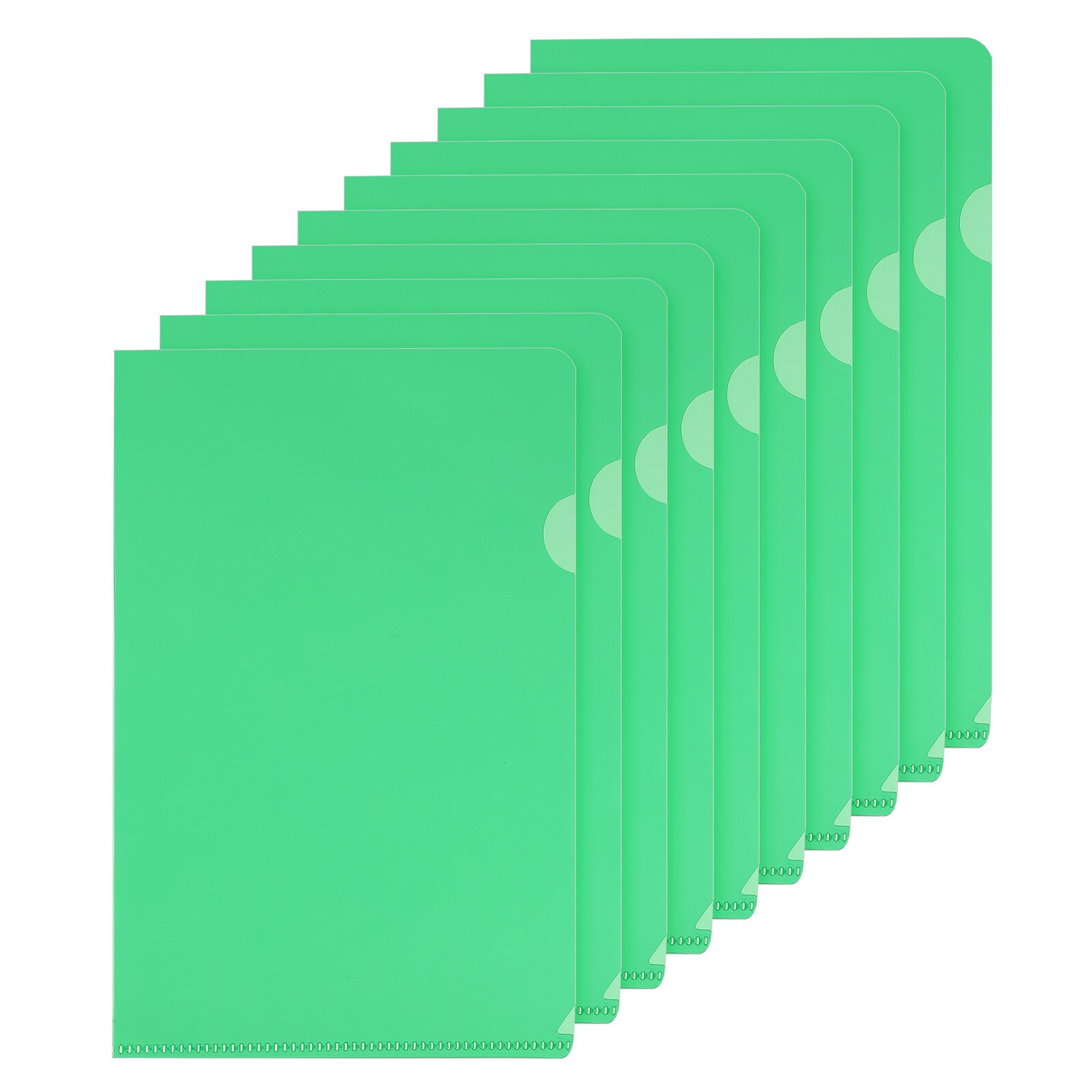 PATIKIL L Type Folders 50pcs A5 Plastic File Project Pockets Clear ...
