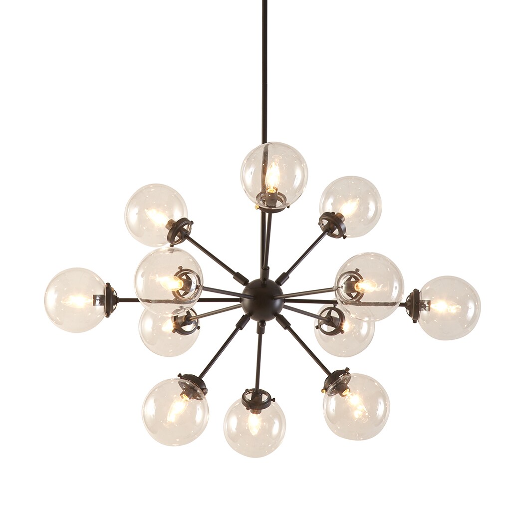 Flynama 12-Light Antique Bronze Modern/Contemporary Chandelier L-96546 ...