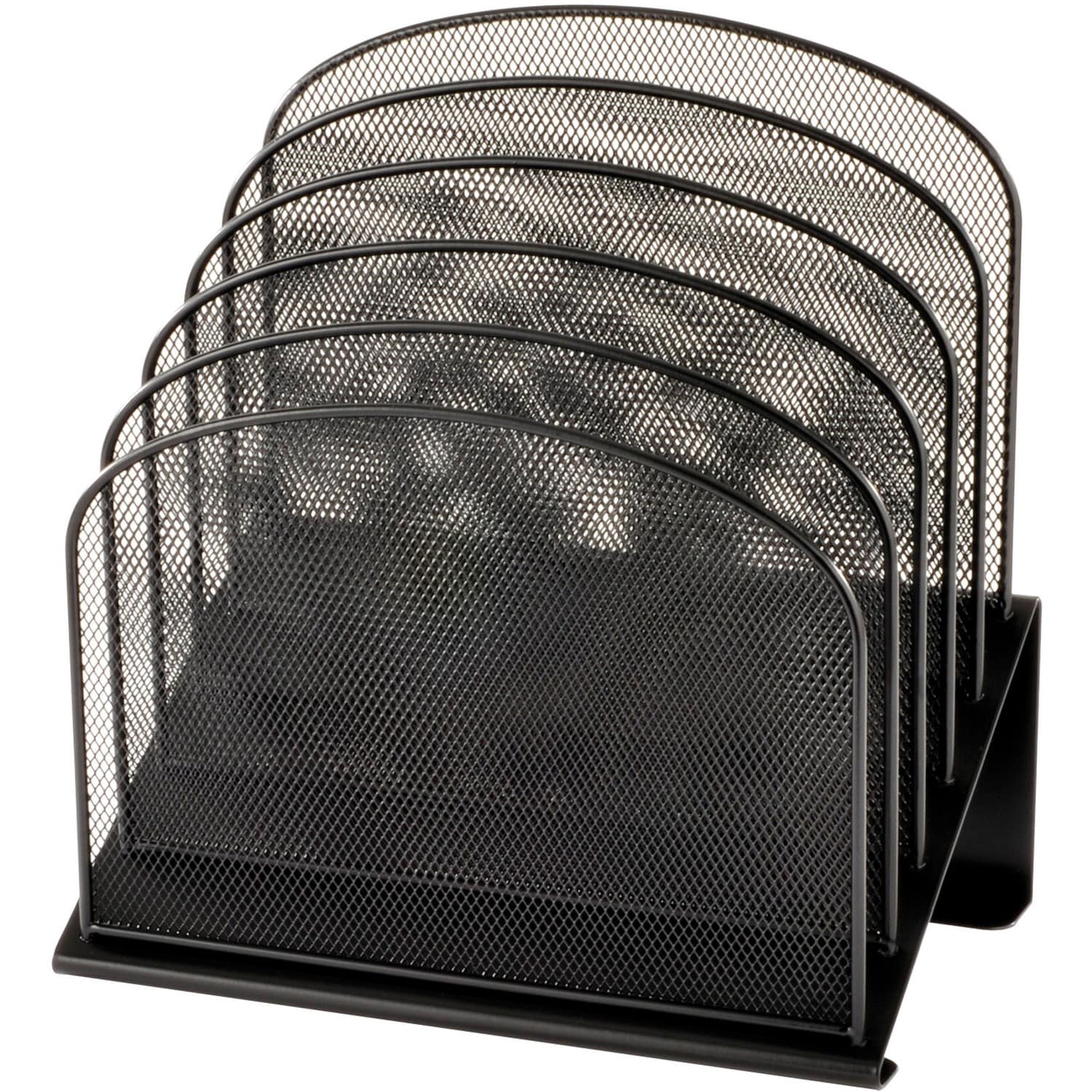 Safco Onyx Wire Mesh Desktop Organizer Compartment Size : 1Inch Powder ...
