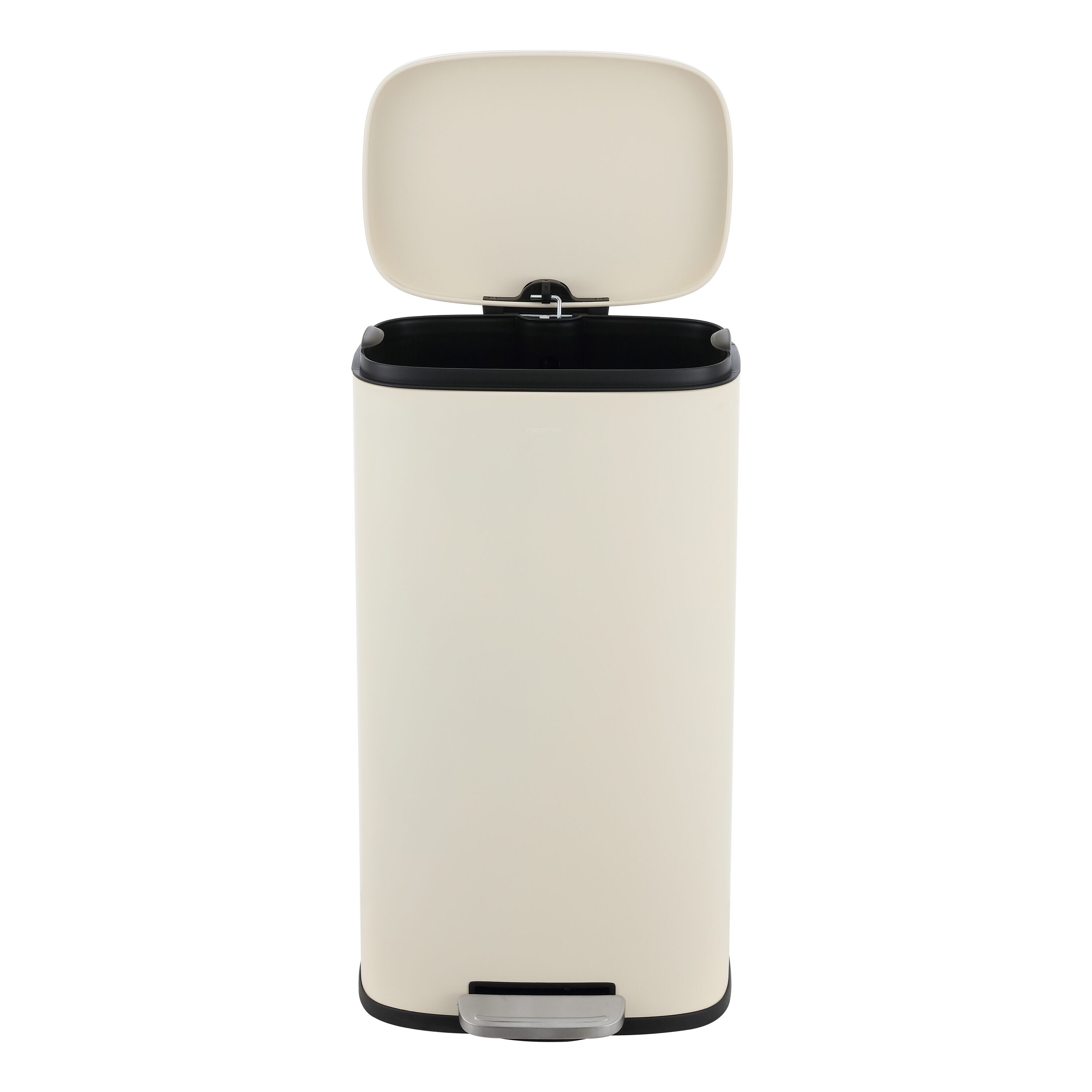 happimess 13.2-Gallons Limestone Beige Metal Touchless Indoor Kitchen ...