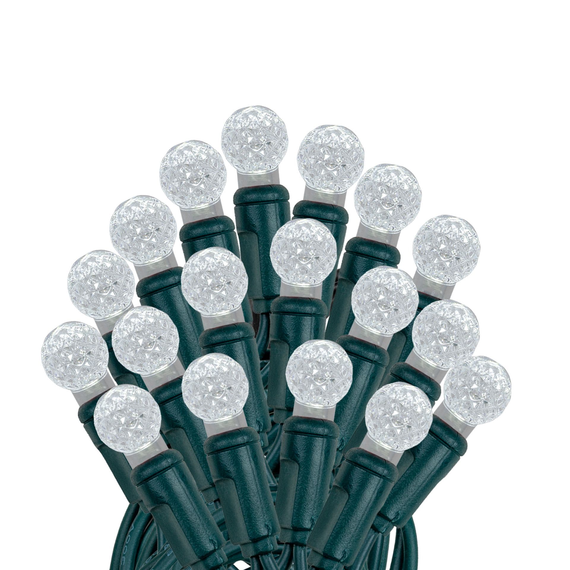 Novelty Lights 25FT 50 LED G12 Christmas String Lights Tree Lights ...