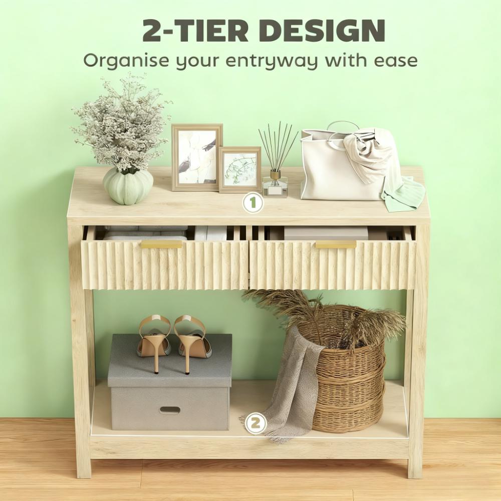 Blisstyle Narrow Entryway Table 35 Inch Console Table Farmhouse Long ...
