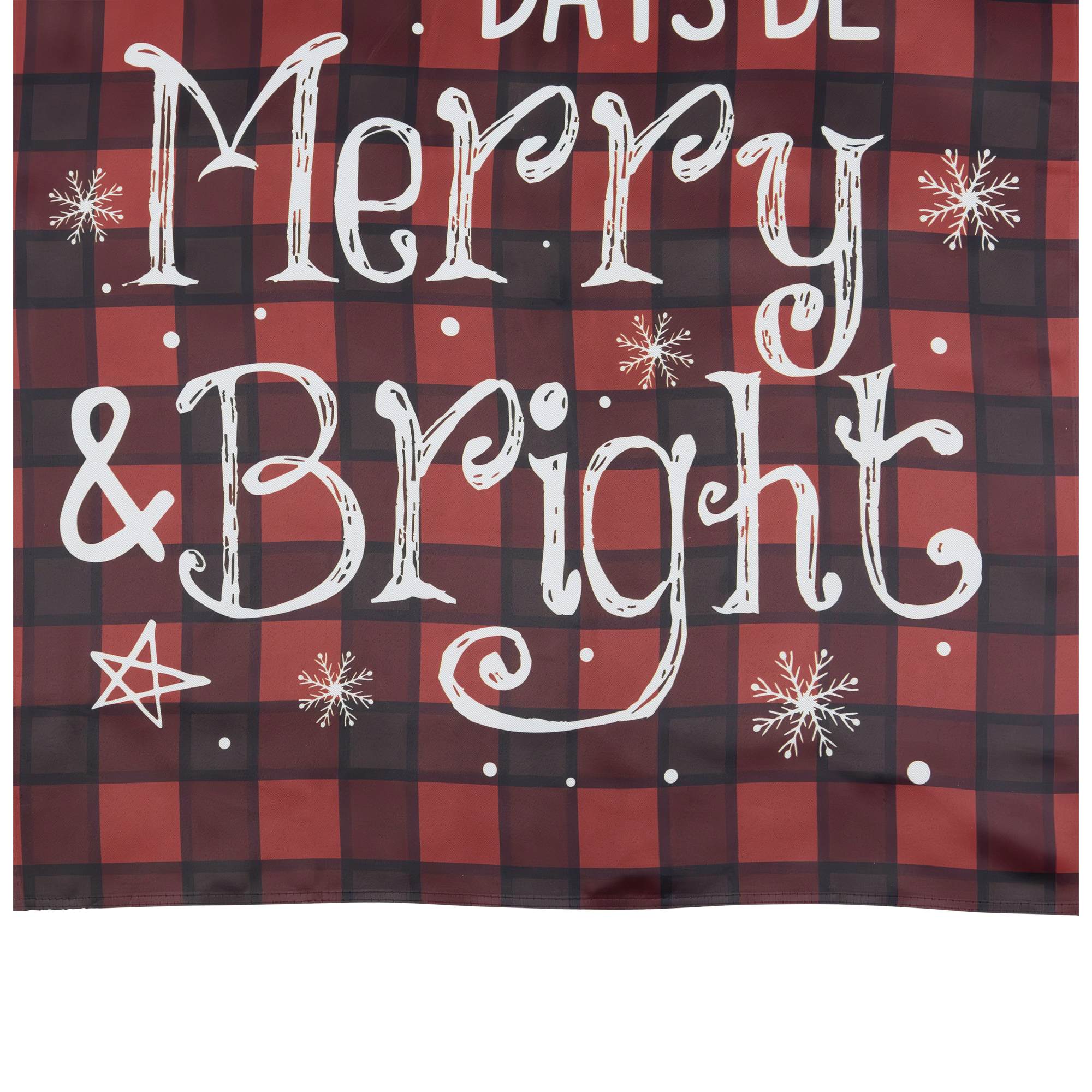 Northlight Red Buffalo Plaid Merry and Bright Christmas House Flag 28 ...