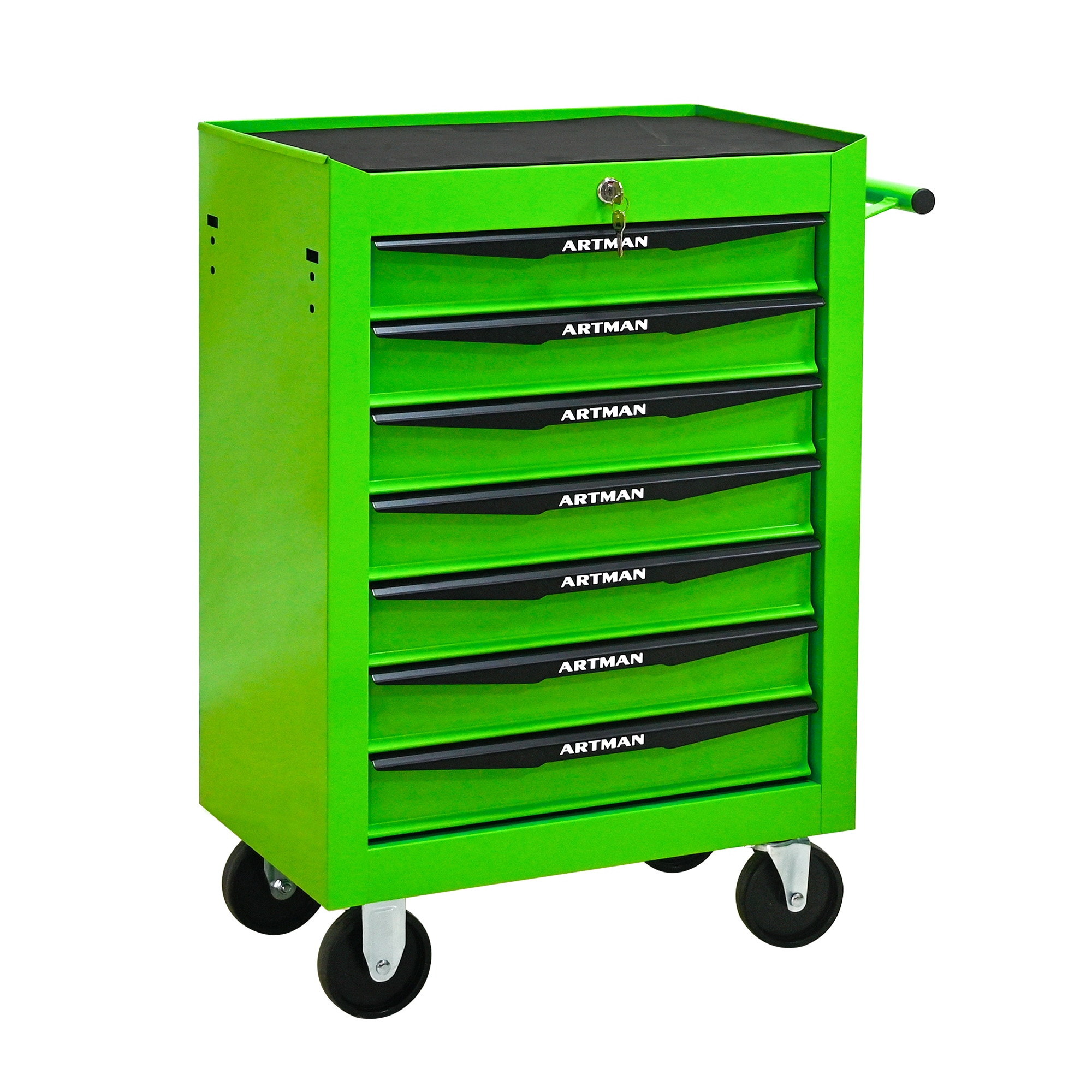 LOVMOR 20 inch 7 Drawer Ball Bearing Slide Tool Chest Lockable Tool ...