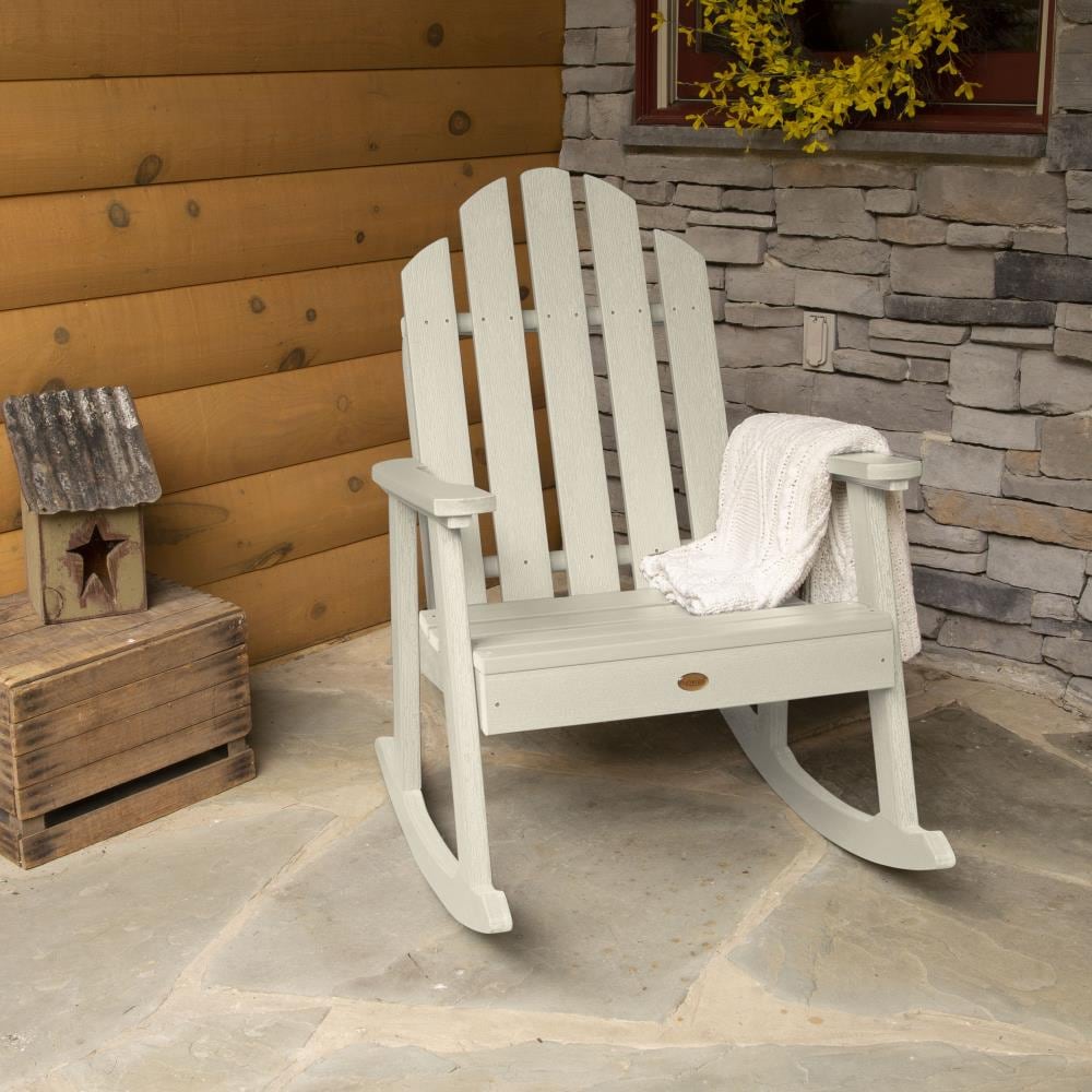 highwood The Classic Westport Whitewash Plastic Frame Rocking Chair with Slat Seat AD RKCH3 WAE at Lowes