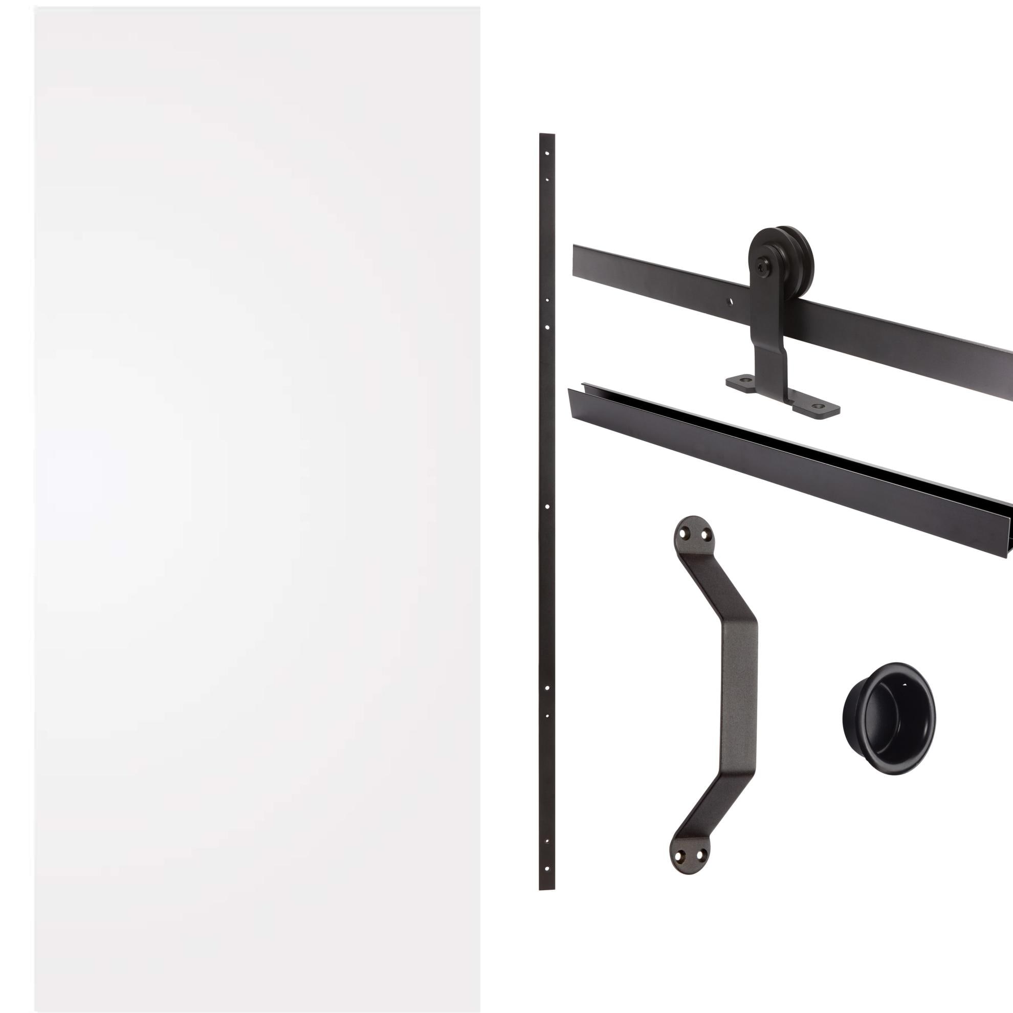 Shop JELD-WEN Flush 36-in x 80-in Primed Flush Smooth Hollow core ...