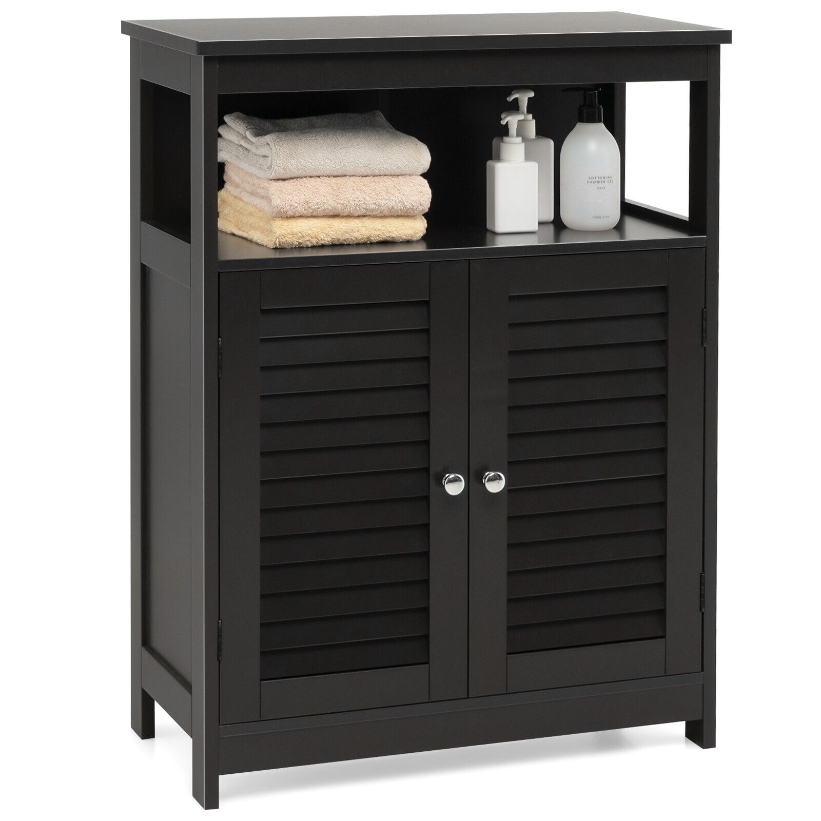 Slickblue 23.5 W x 31.5 H x 12 D P2 MDF Freestanding Bathroom Floor ...