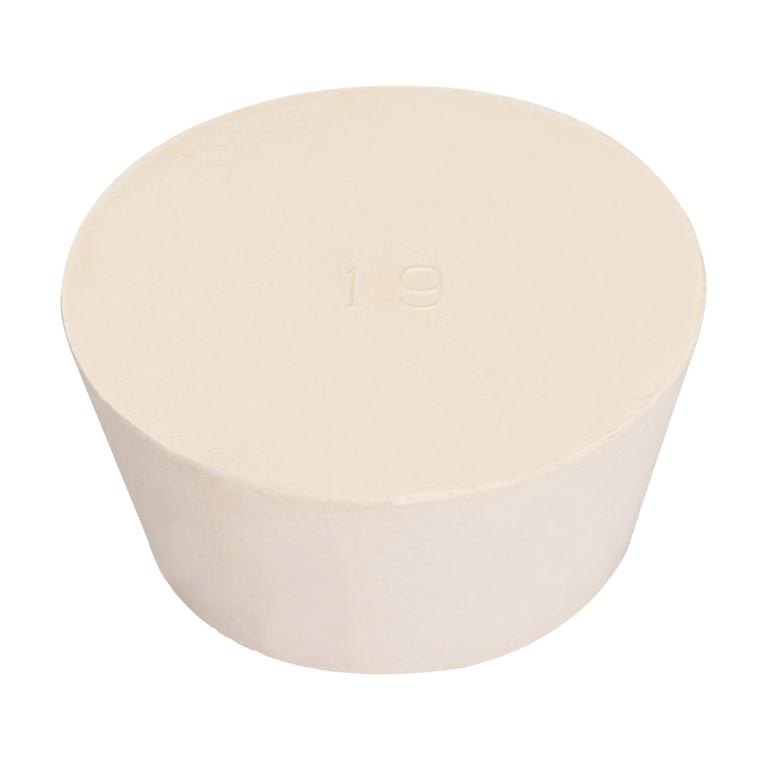 Unique Bargains White Tapered Shaped Solid Rubber Stopper for Lab Tube ...