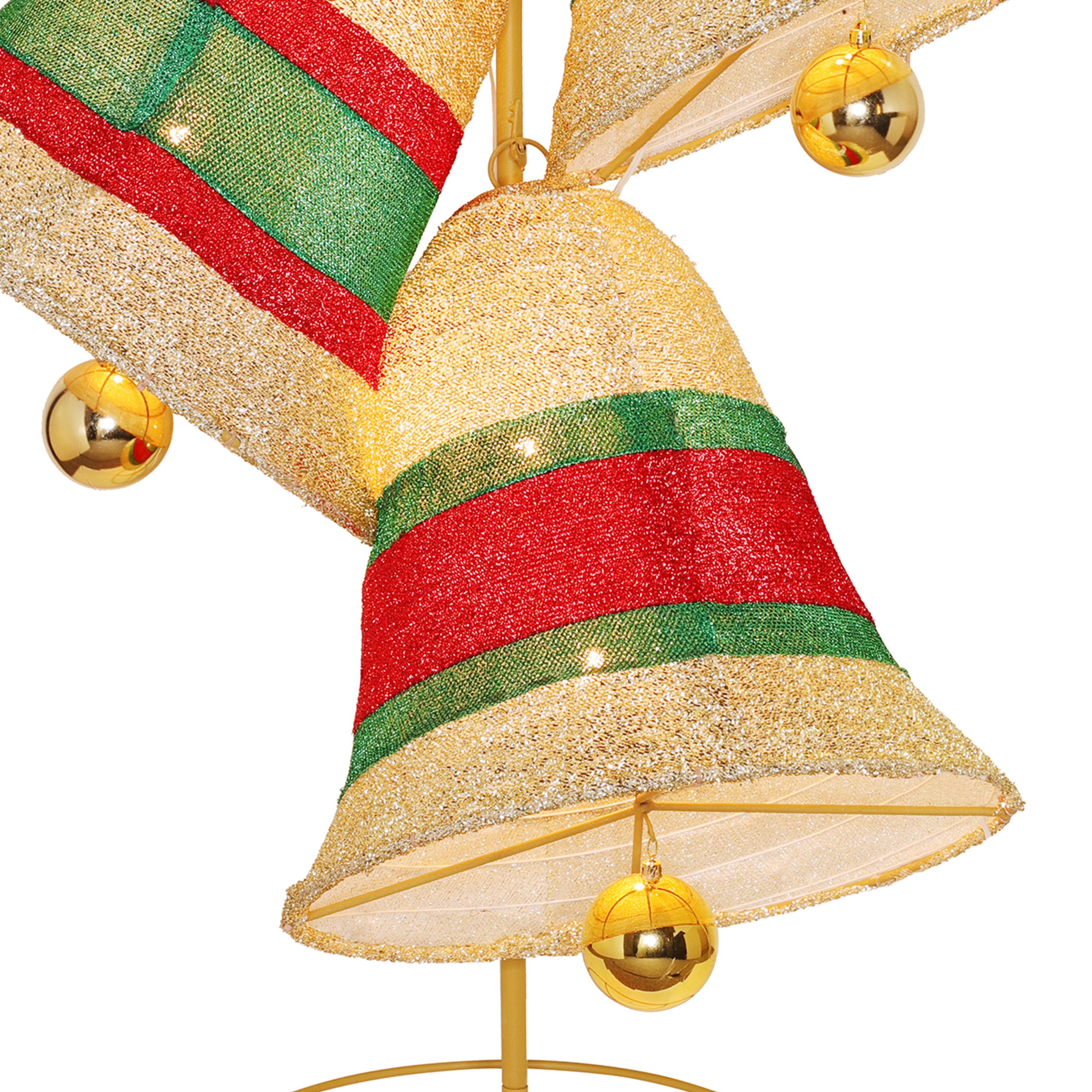 Holiday Living 4.5-ft Lighted Pop Up Holiday Bells Decoration LW23 ...