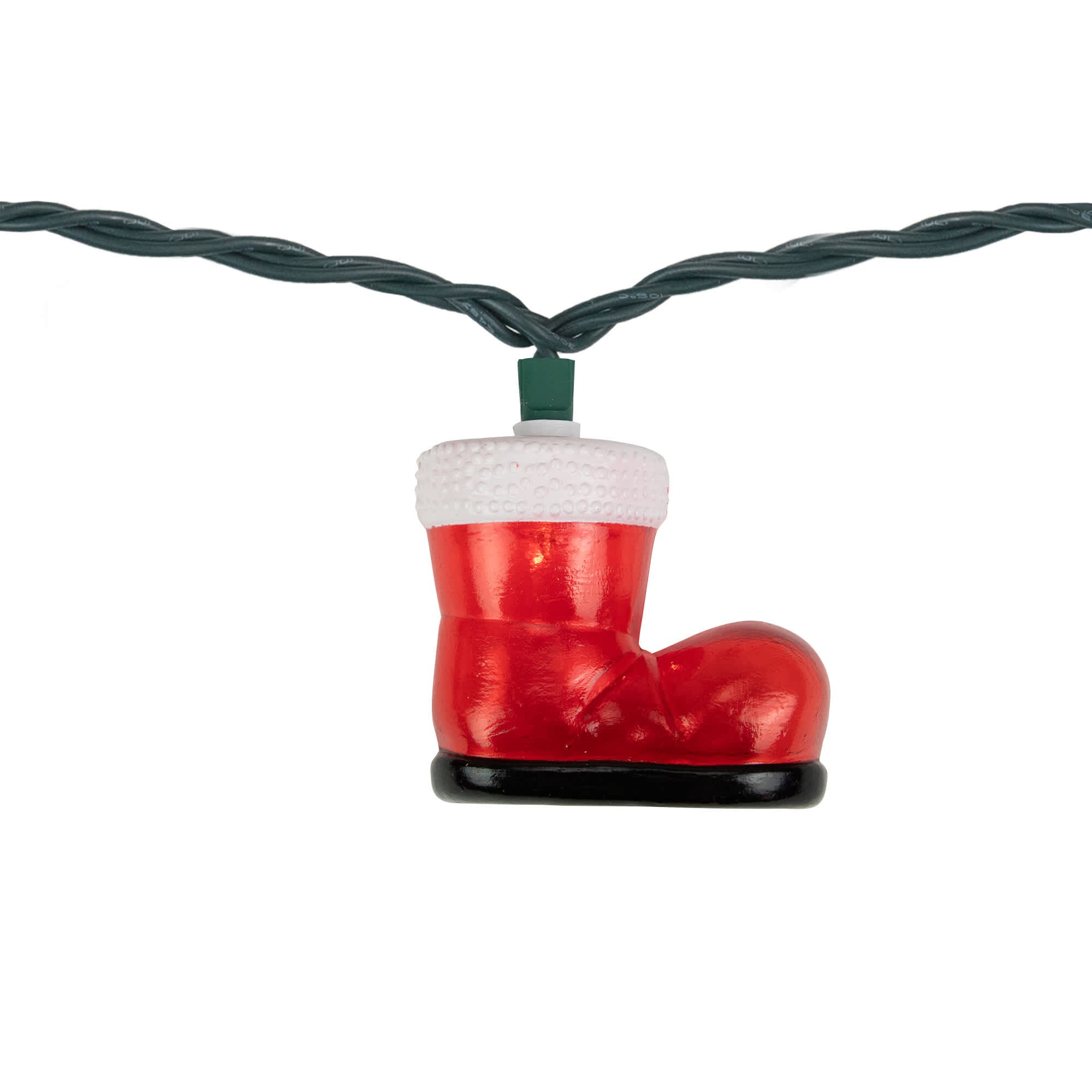 Northlight Santa's Boots Christmas Light Set - Clear - 7.5 feet Green ...