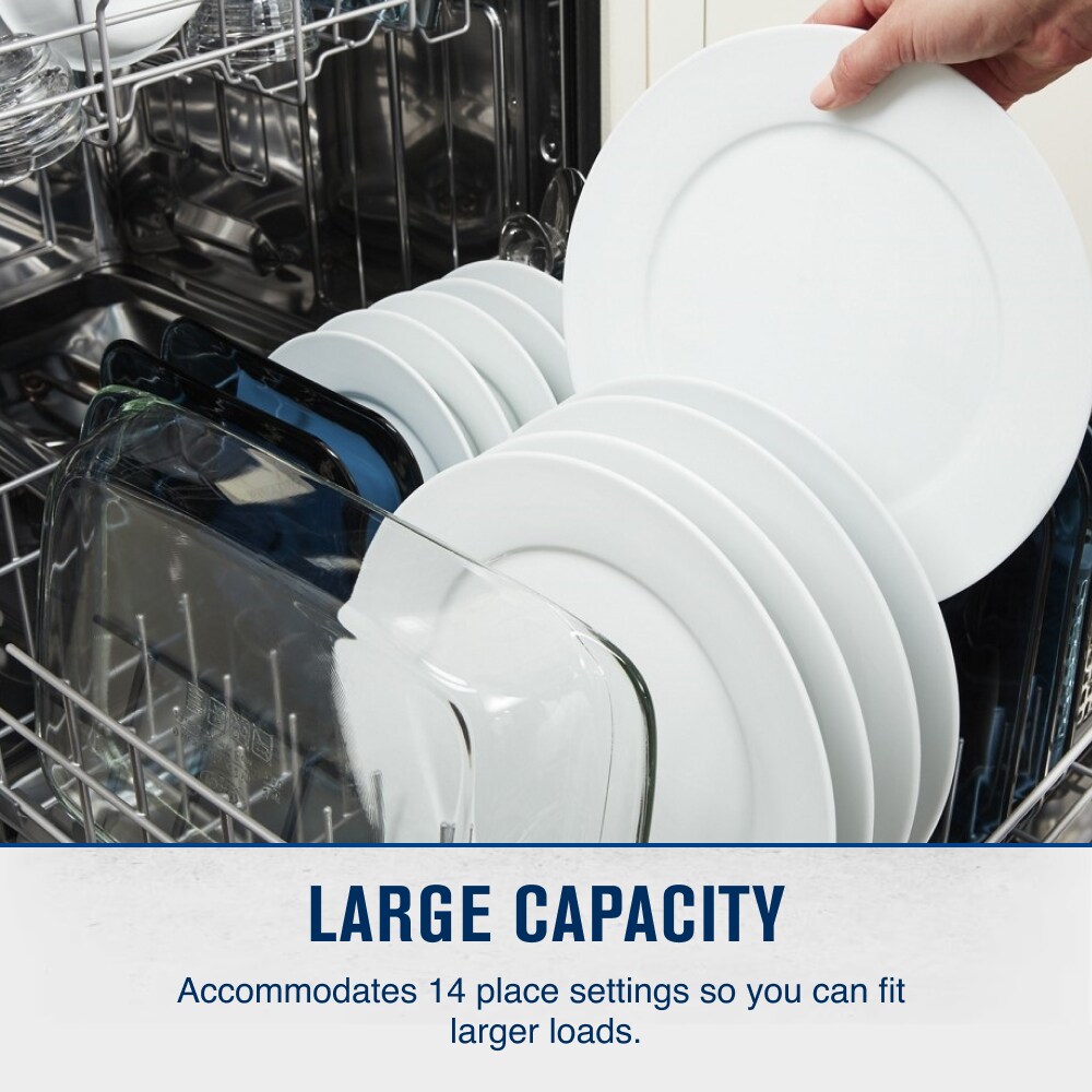 Maytag Dual Power Filtration 24-in Front Control Built-In Dishwasher ...