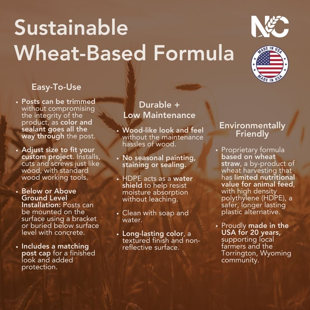 Natures Composites 5 x 5 x 94 in. Composite Commercial Grade Post with ...